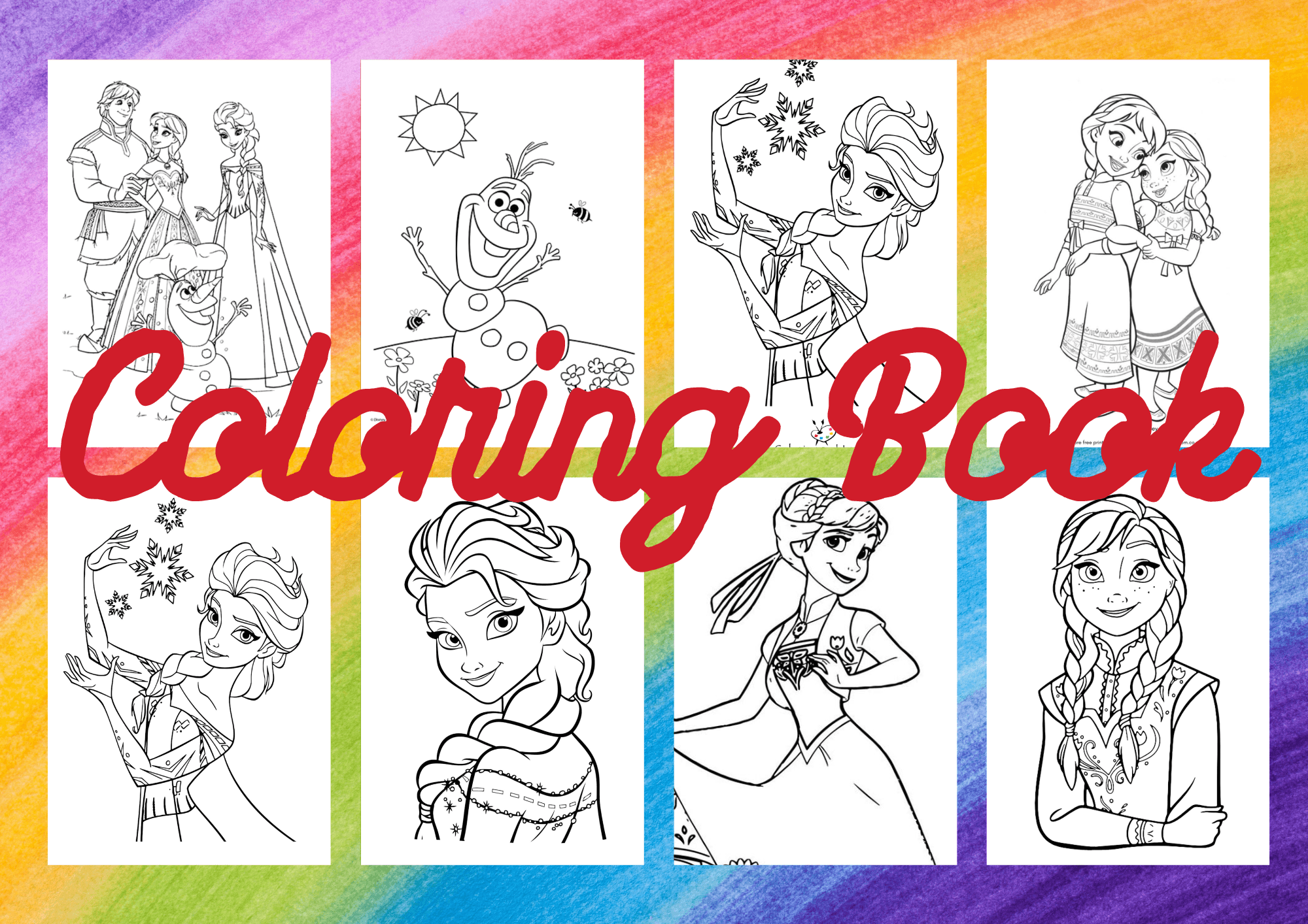 frozen coloring pages for preschoolers