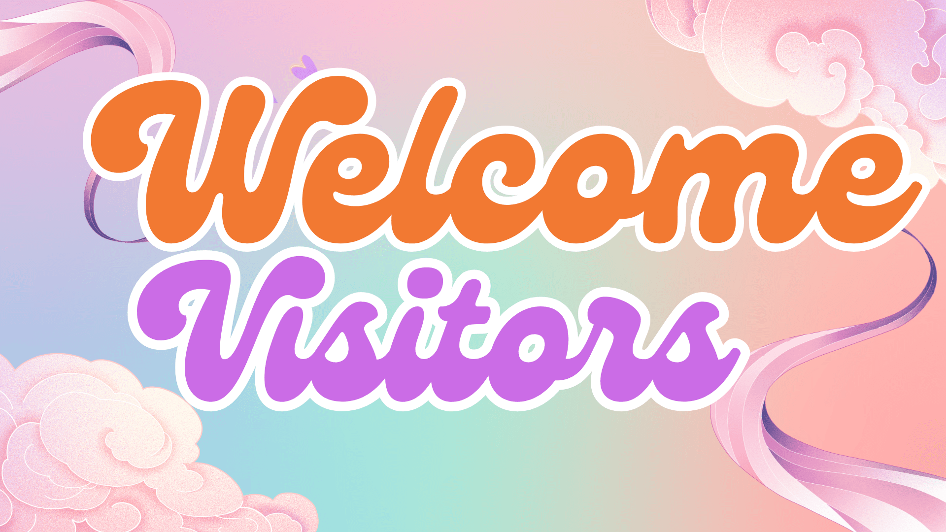 Welcome Visitors Background