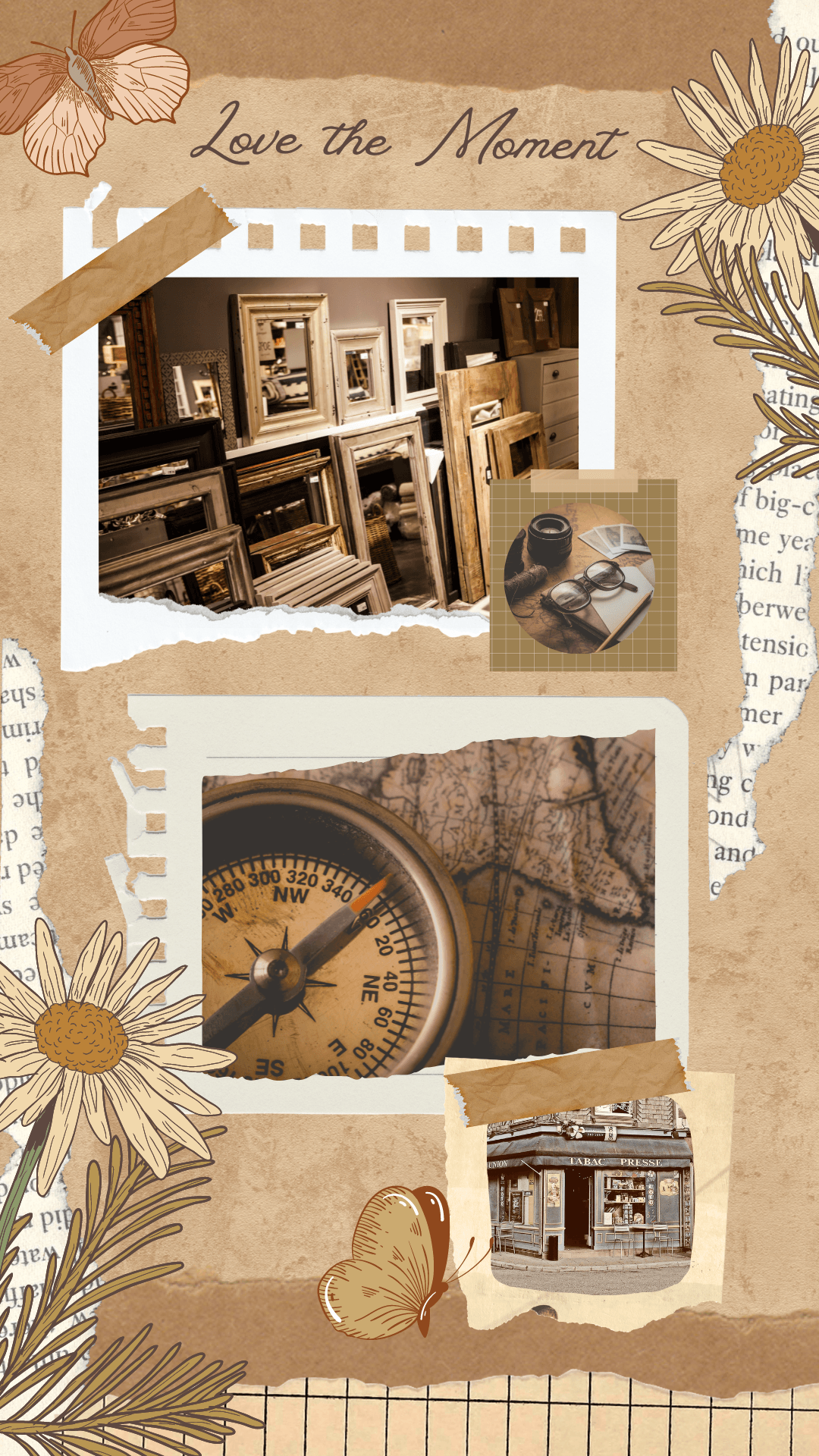 Vintage Collage Templates Memorial Photo Collage Design Template