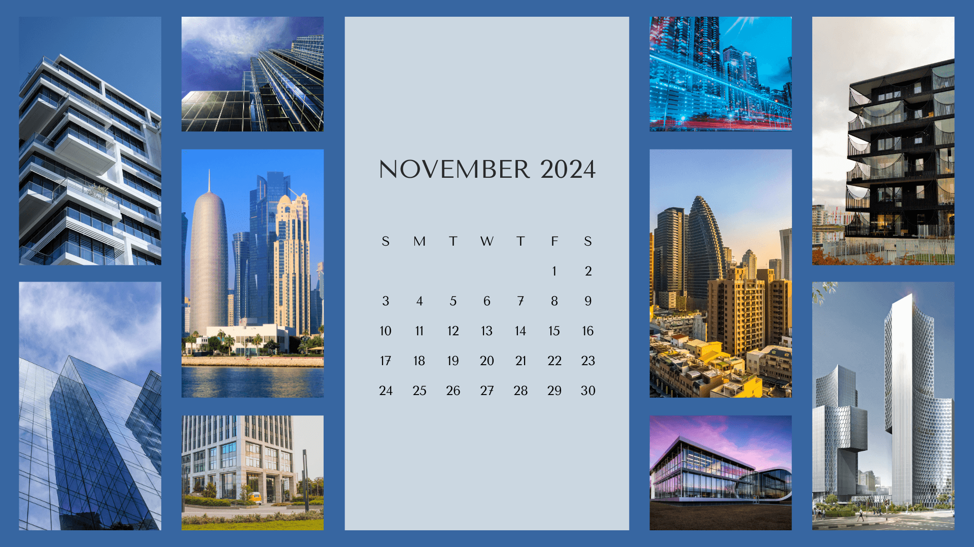 November Desktop Wallpaper Calendar 2024