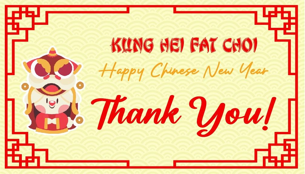 China Thank You Cards