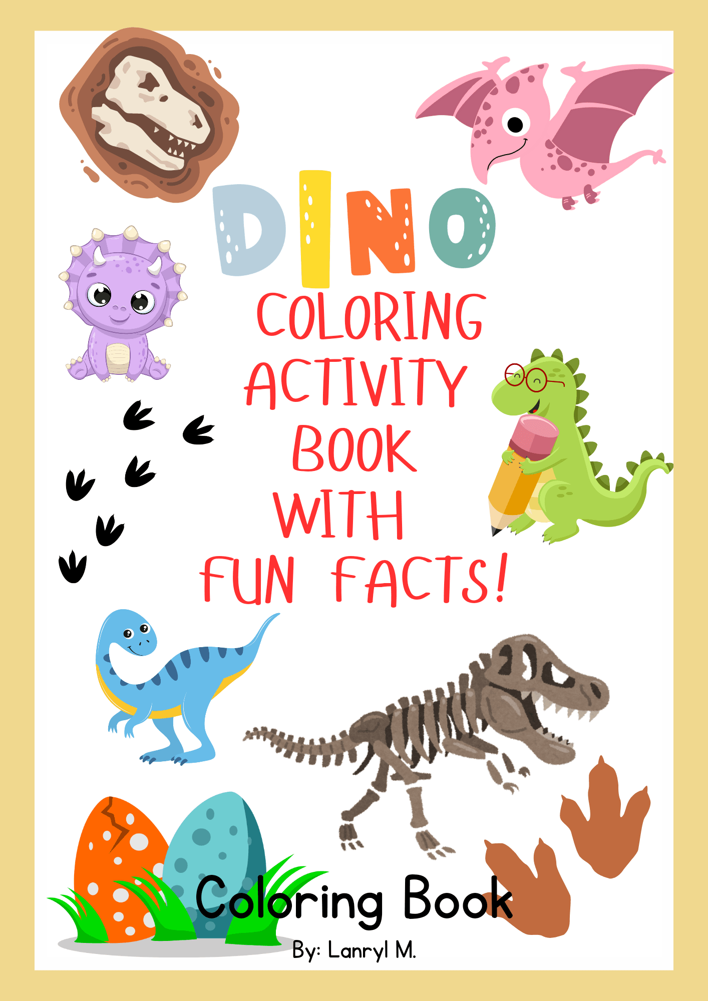 dinosaur fact coloring pages