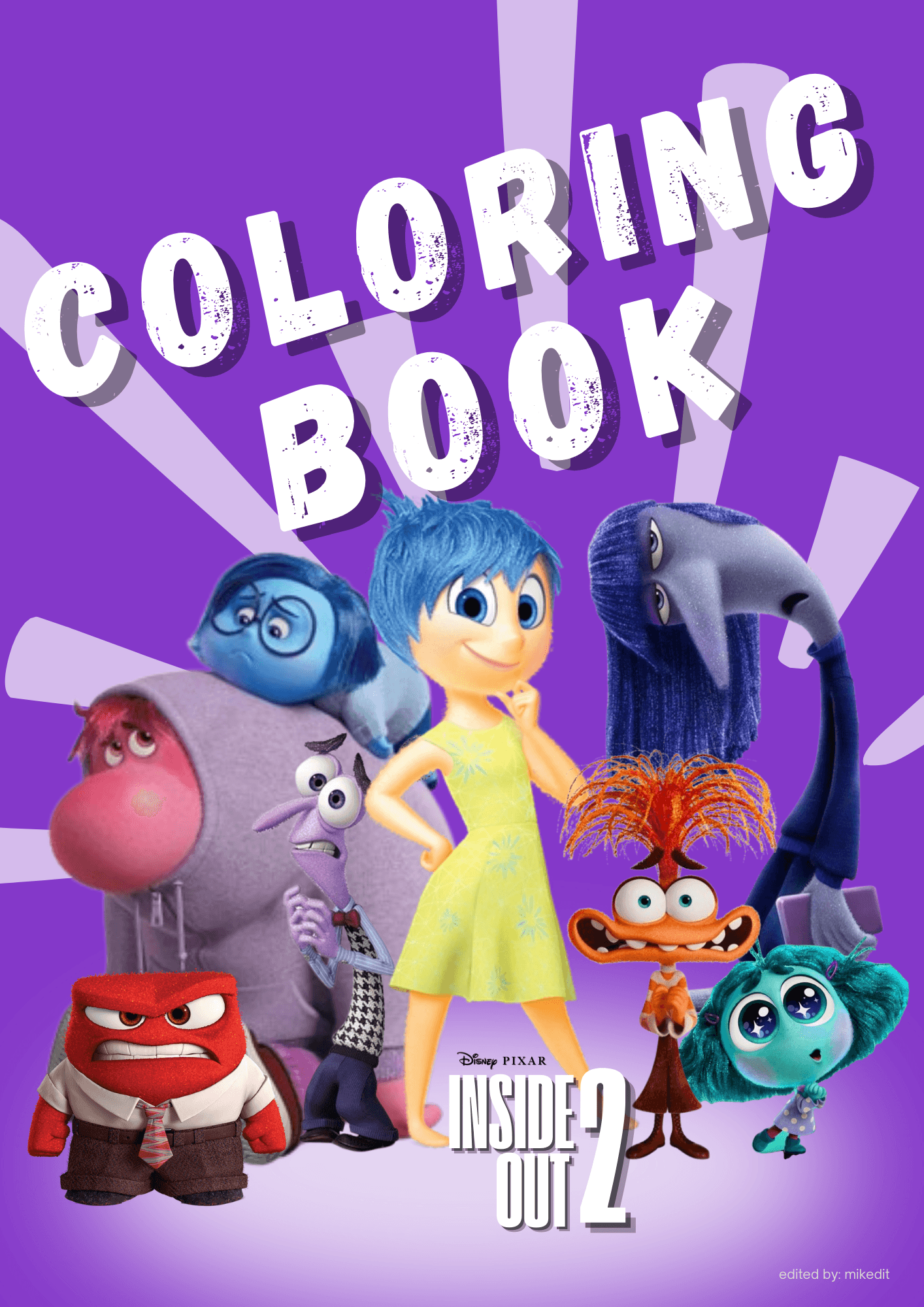 Disney Pixar Inside Out Coloring Book Disney Coloring Free Inside Out