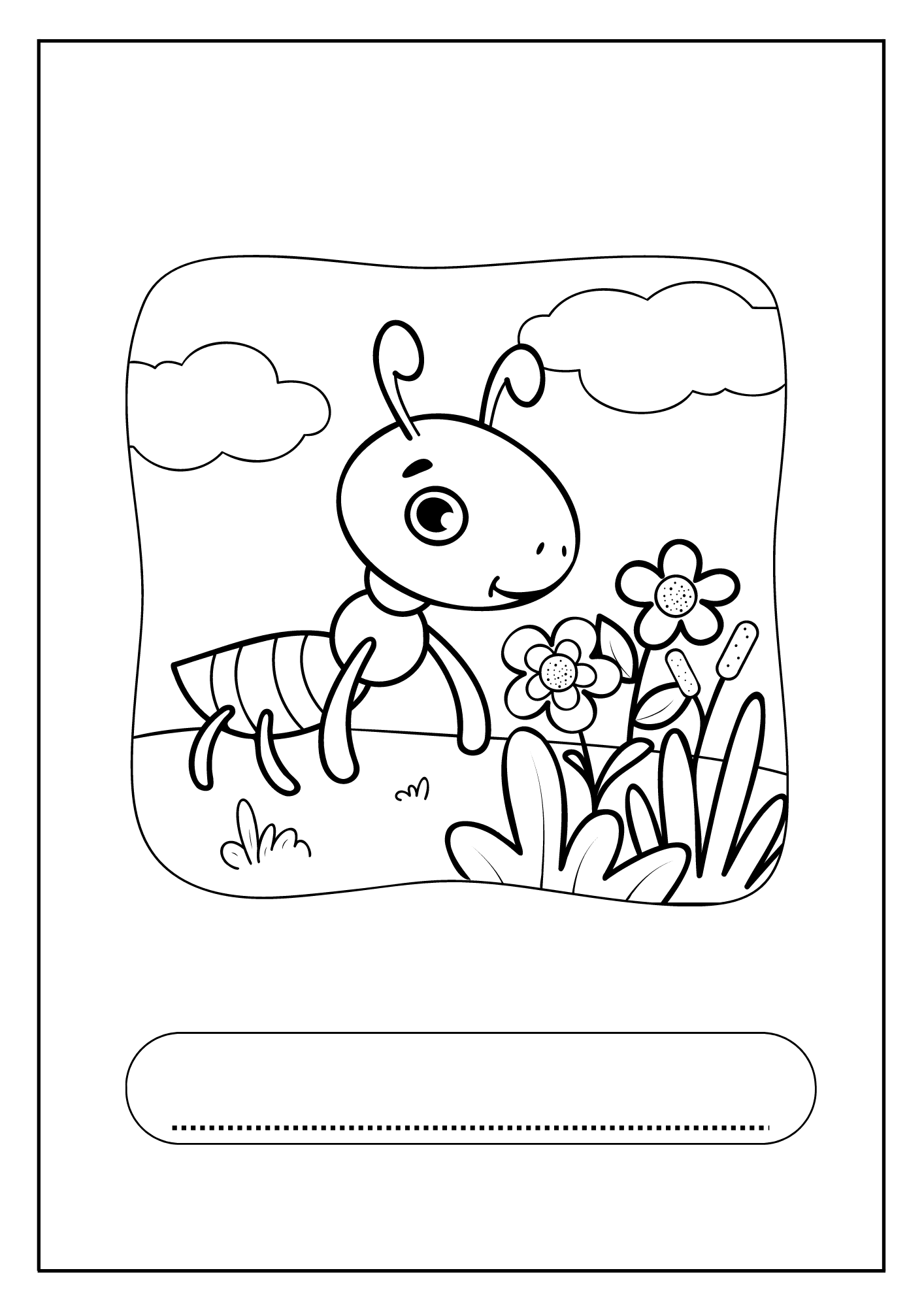 Insect Coloring Pages Preschool