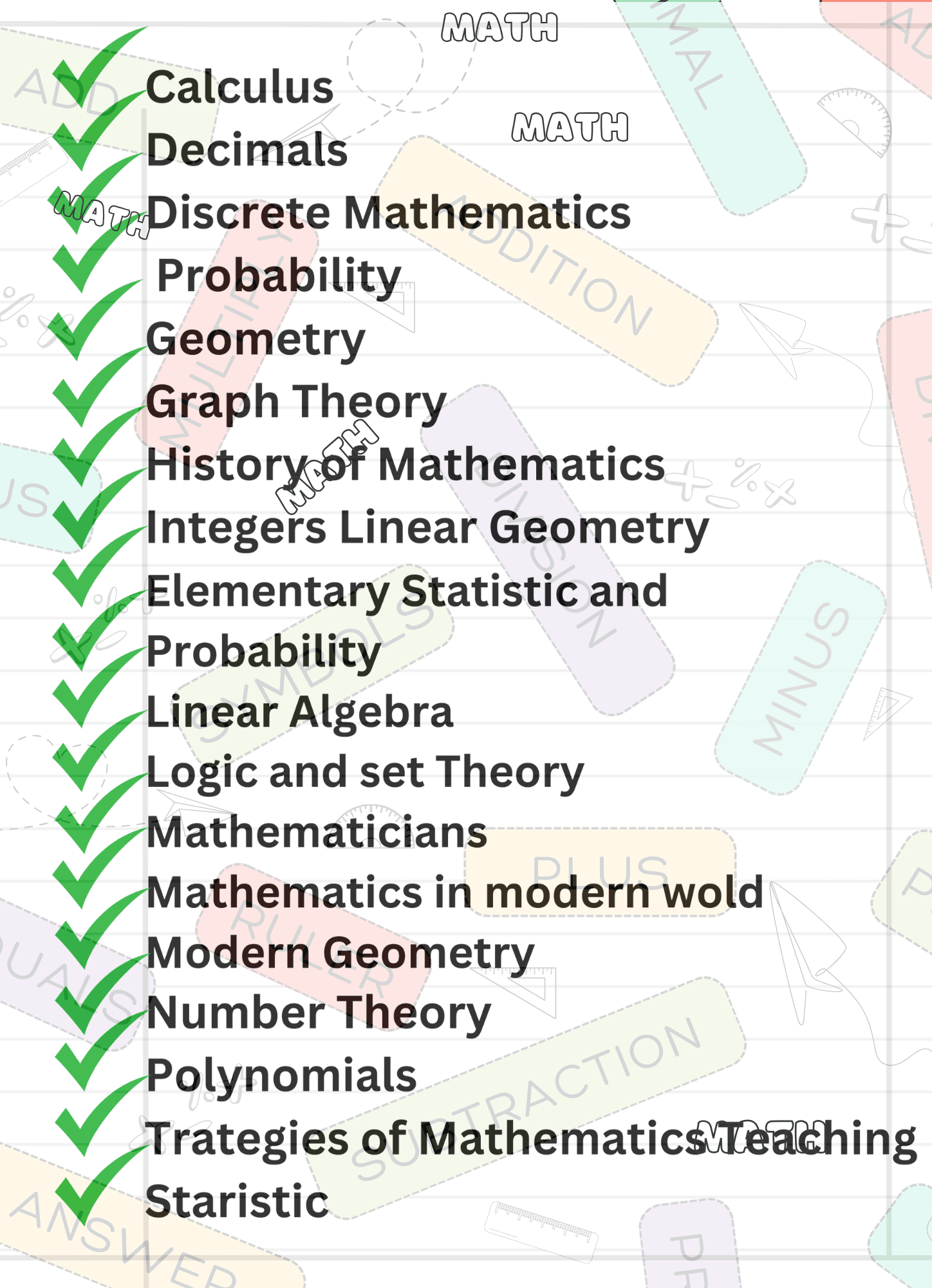 Theoretical Probability Geometry