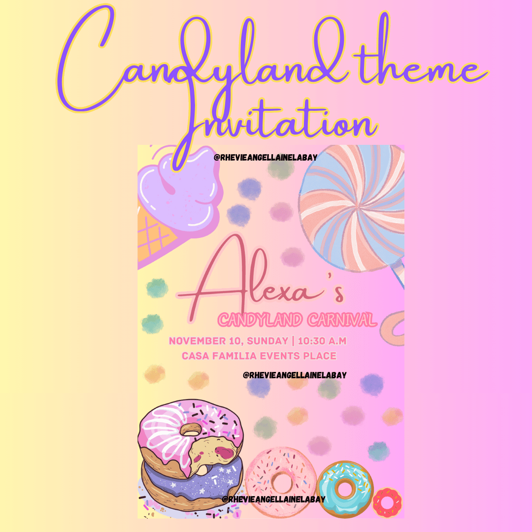 Candyland Theme Invitations Free Candyland Birthday Invitation