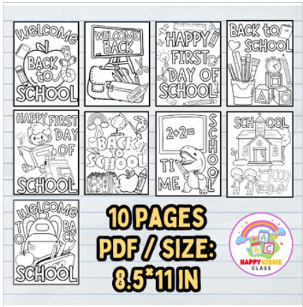 Back To School Coloring Pages For 4th Grade Exciting First Day Of