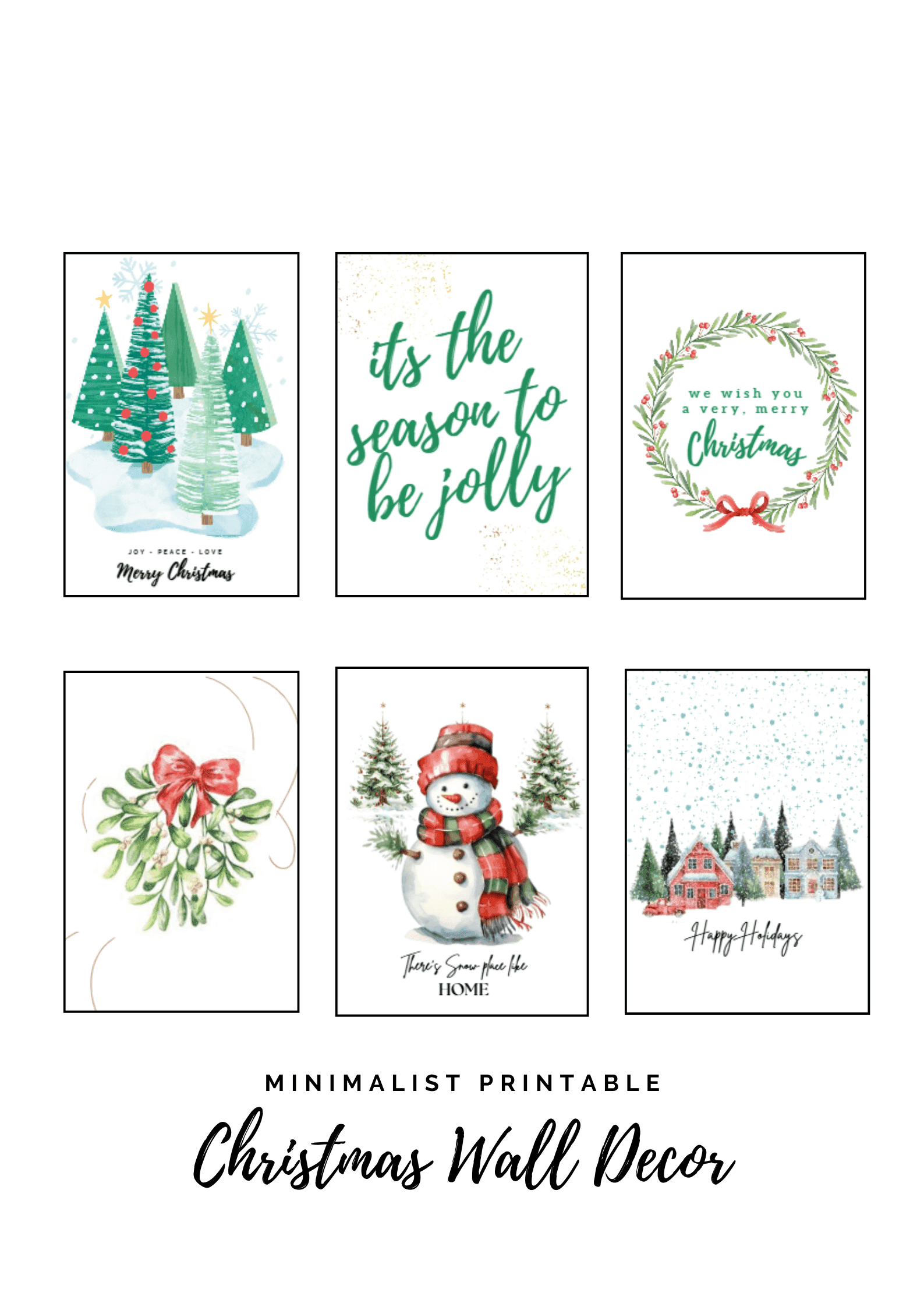 Printable Christmas Poster Art A3 Office Rules INSPIRATIONAL