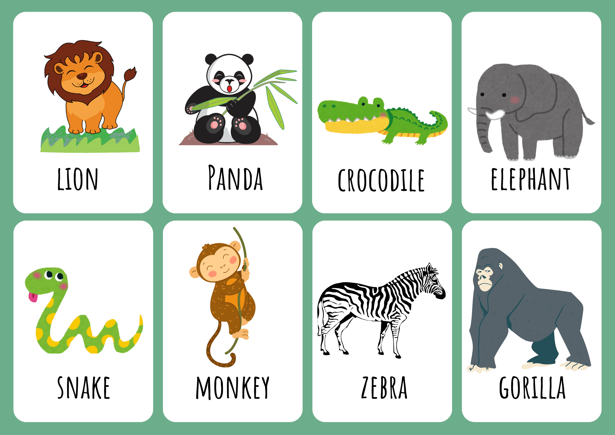 Pictures Of Zoo Animals For Toddlers
