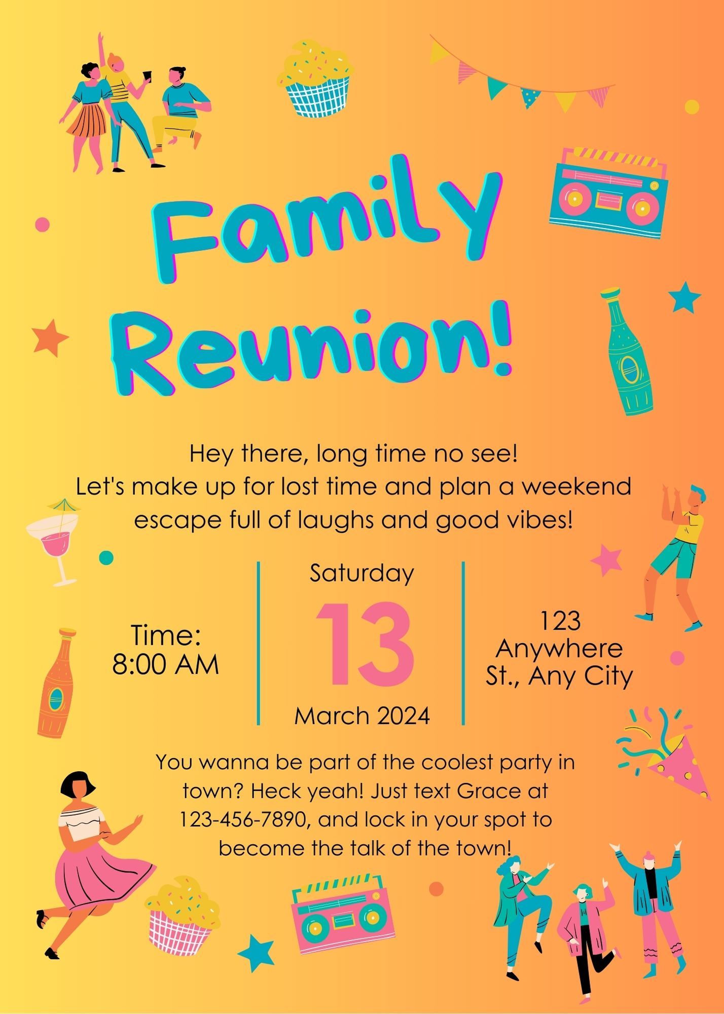 Family Reunion Invitations Samples 632 Family Reunion Invitation Stock