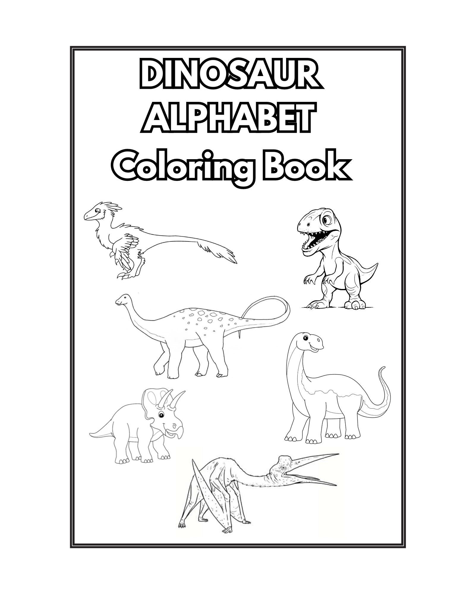 Dinosaur Alphabet Coloring Pages Dino Alphabet Coloring Pages