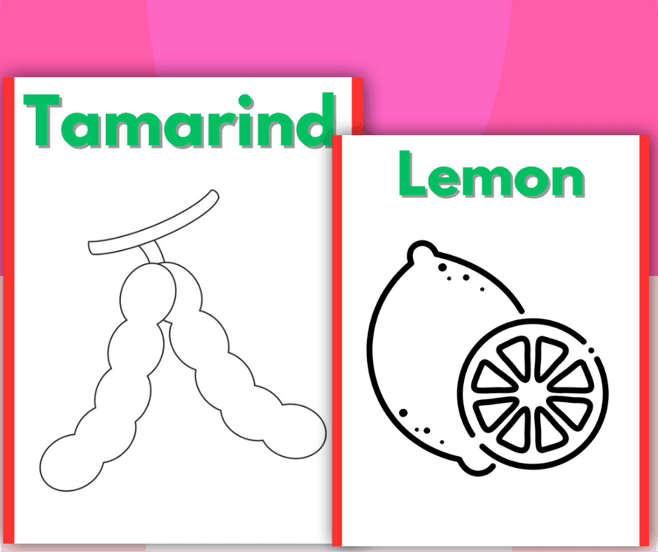 tamarind coloring pages