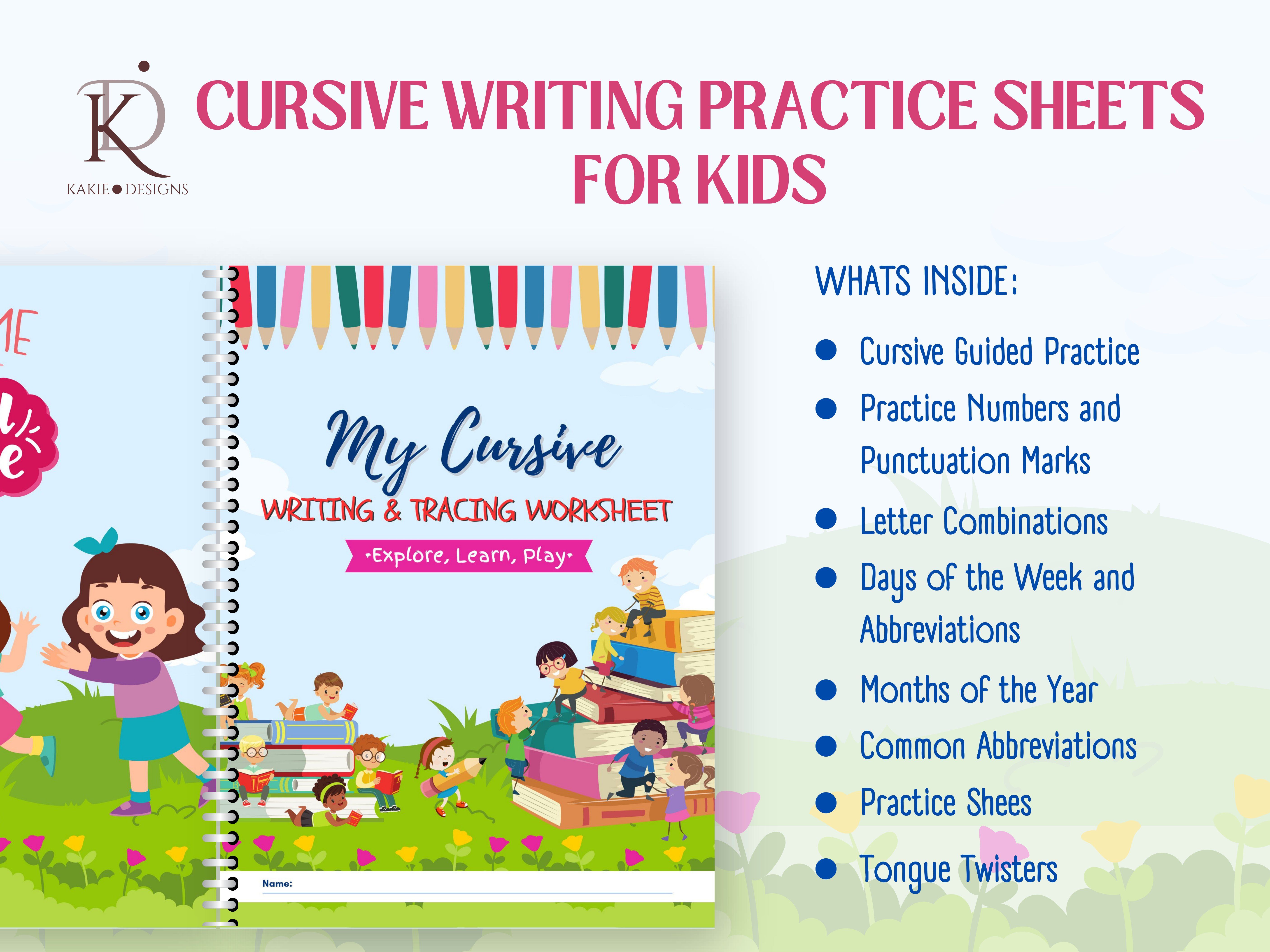 Cursive Writing Worksheets Letter Combinations 14 Cursive Tracing