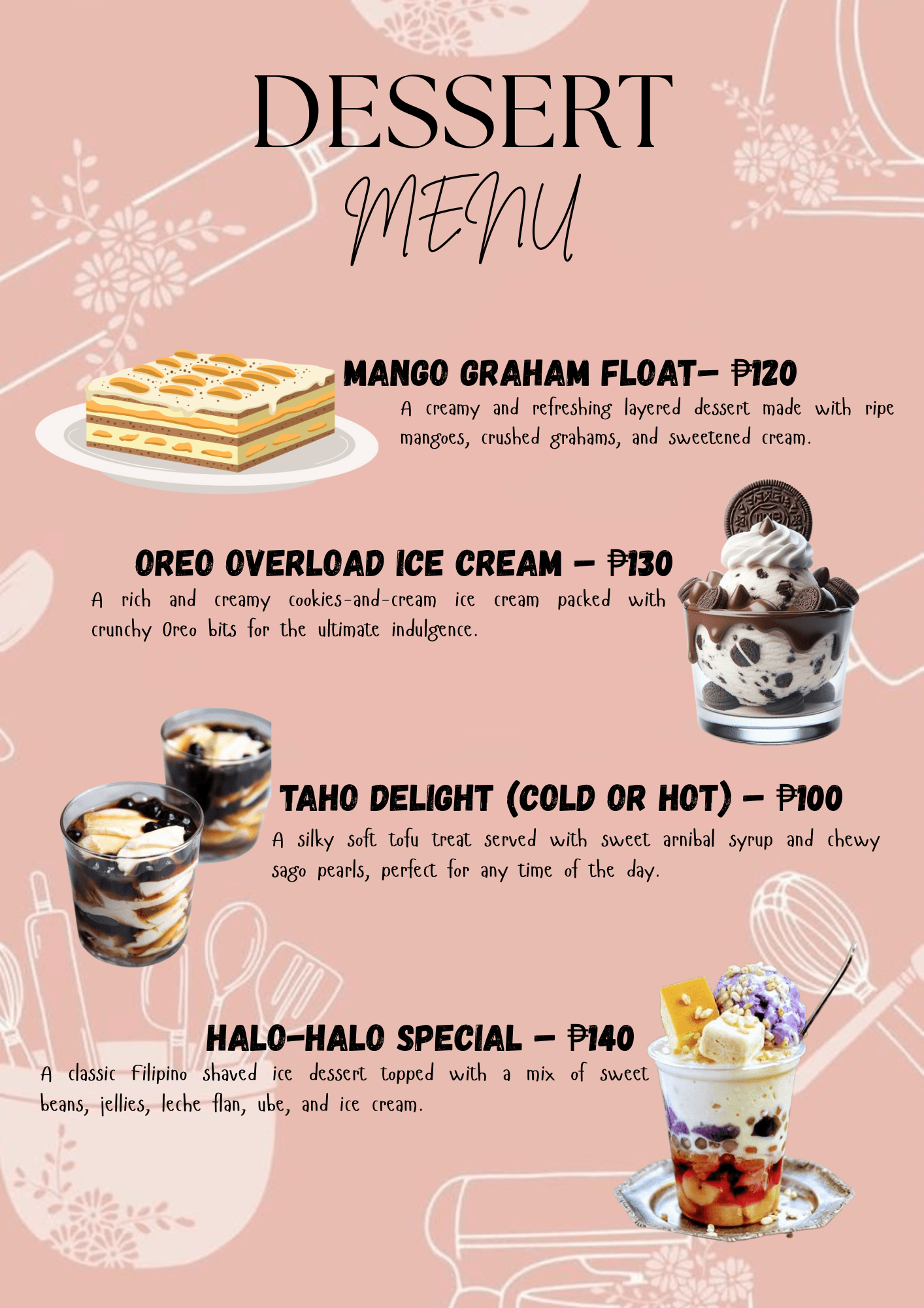 Filipino Desserts Menu Filipino Christmas Desserts Filipino Recipes