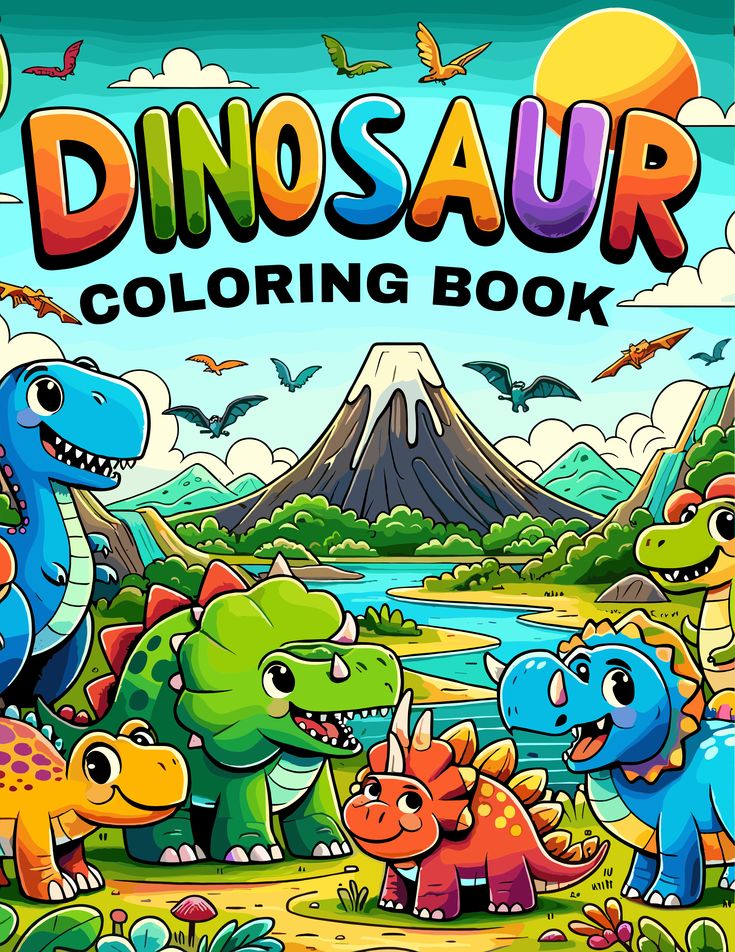 Dinosaur World Coloring Pages