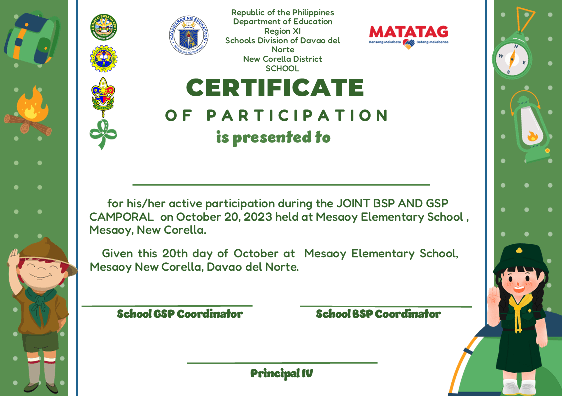 Participation Certificate