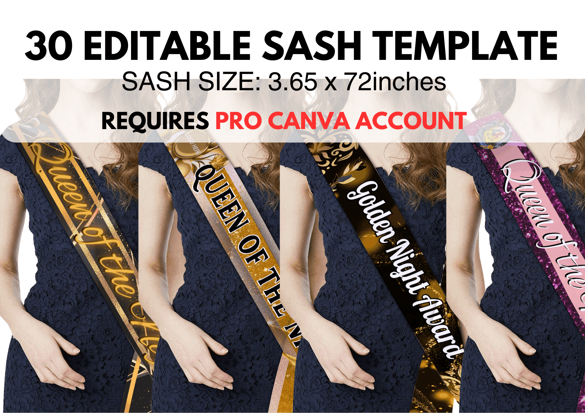 Pageant Sash Template Blank Sash Template For Event 3d Render