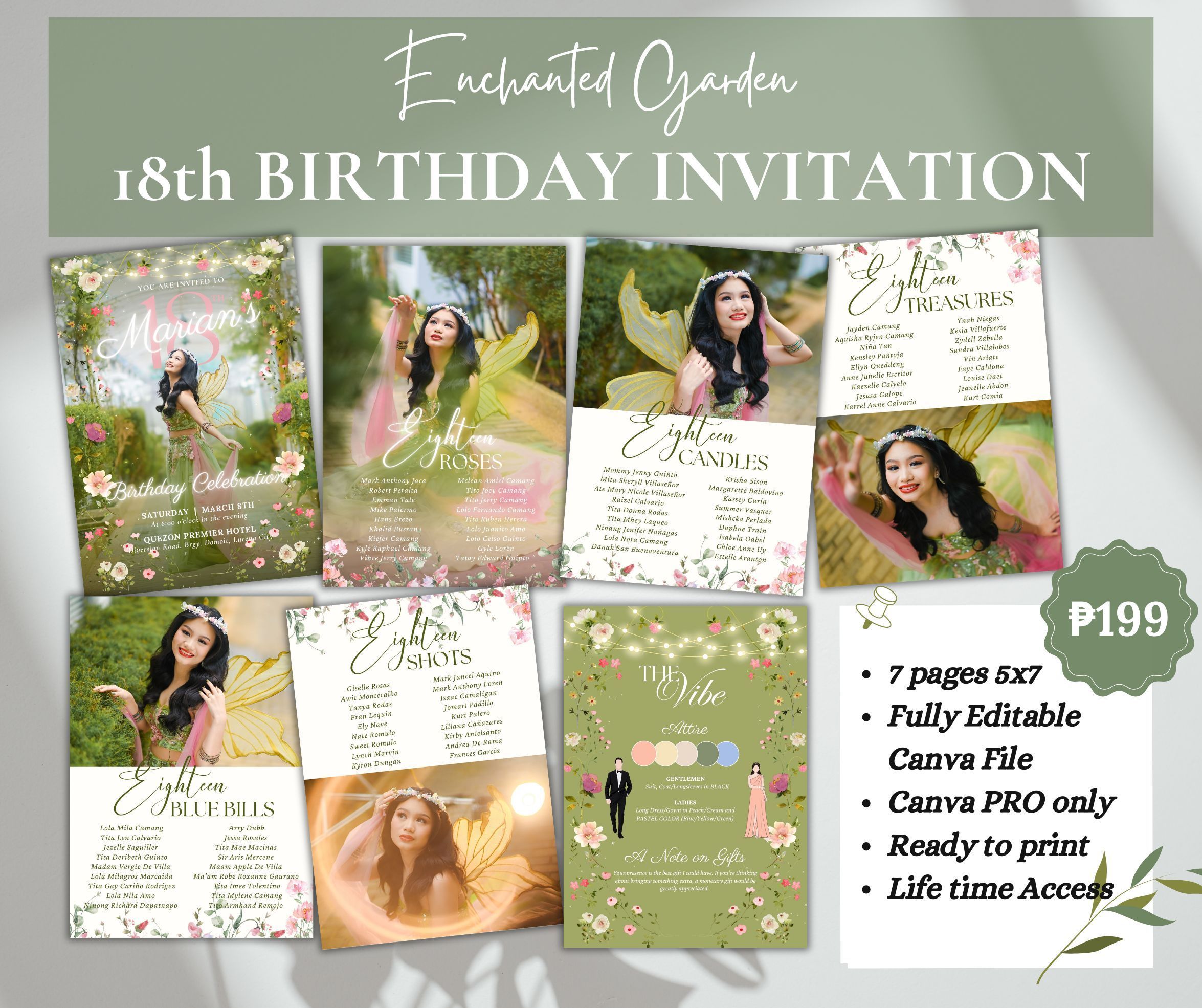 Enchanted Garden Party Invitations Woodland Secret Fairy Garden Forest