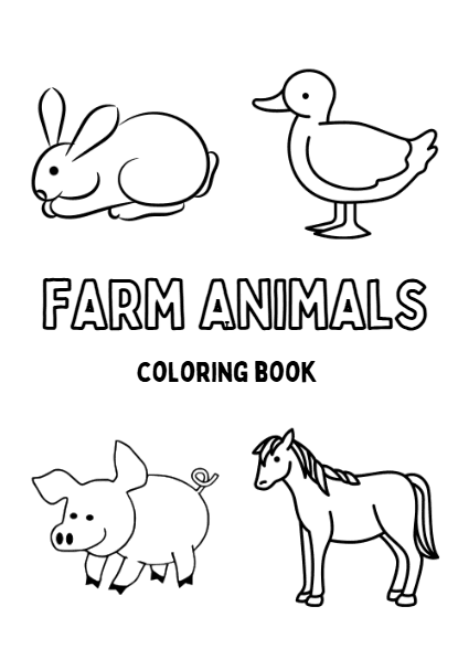 Farm Animals Black And White Black And White Farm Animals. Domestic