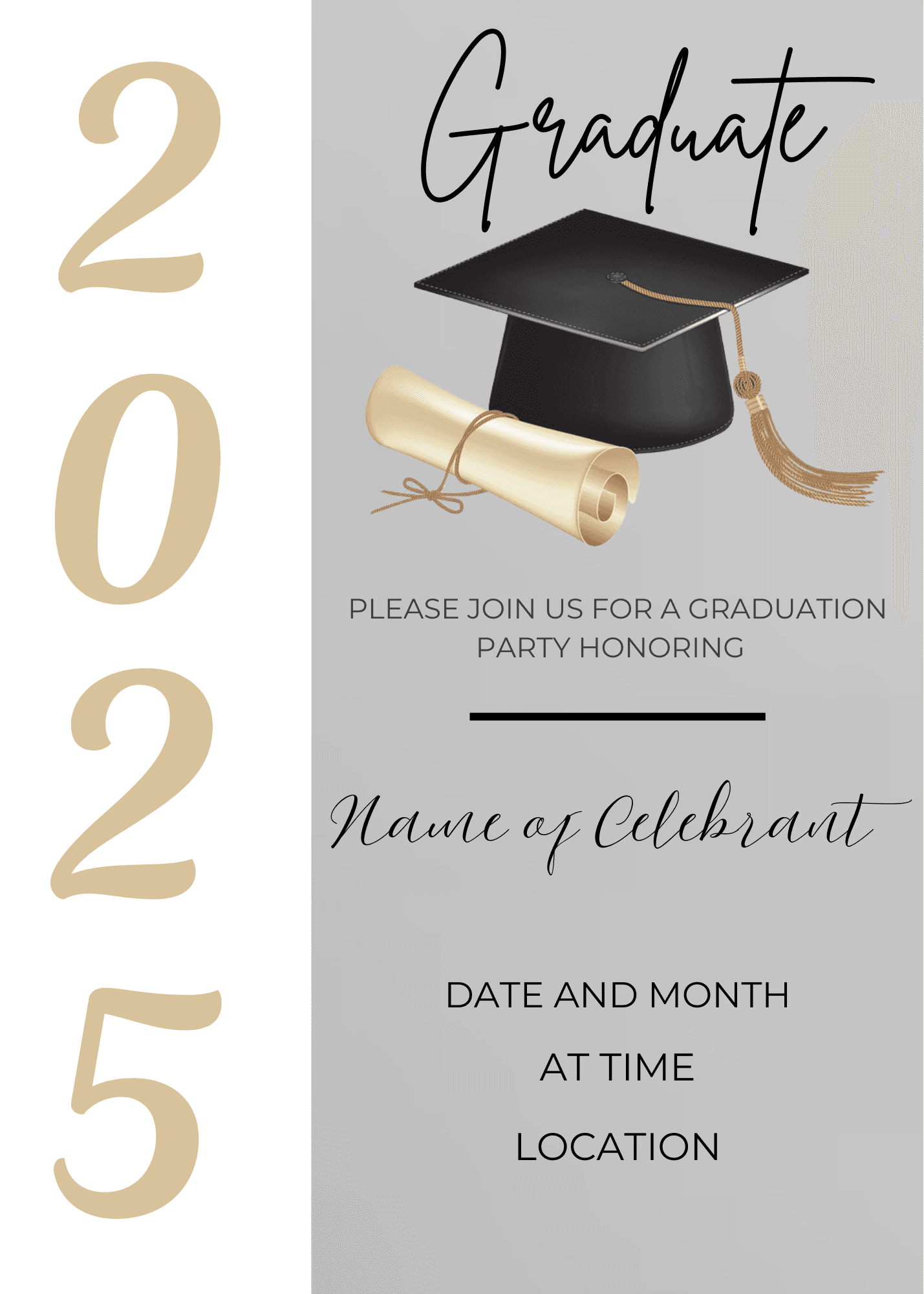 For Masters Graduation Invitations Templates Navy Corner Graduate