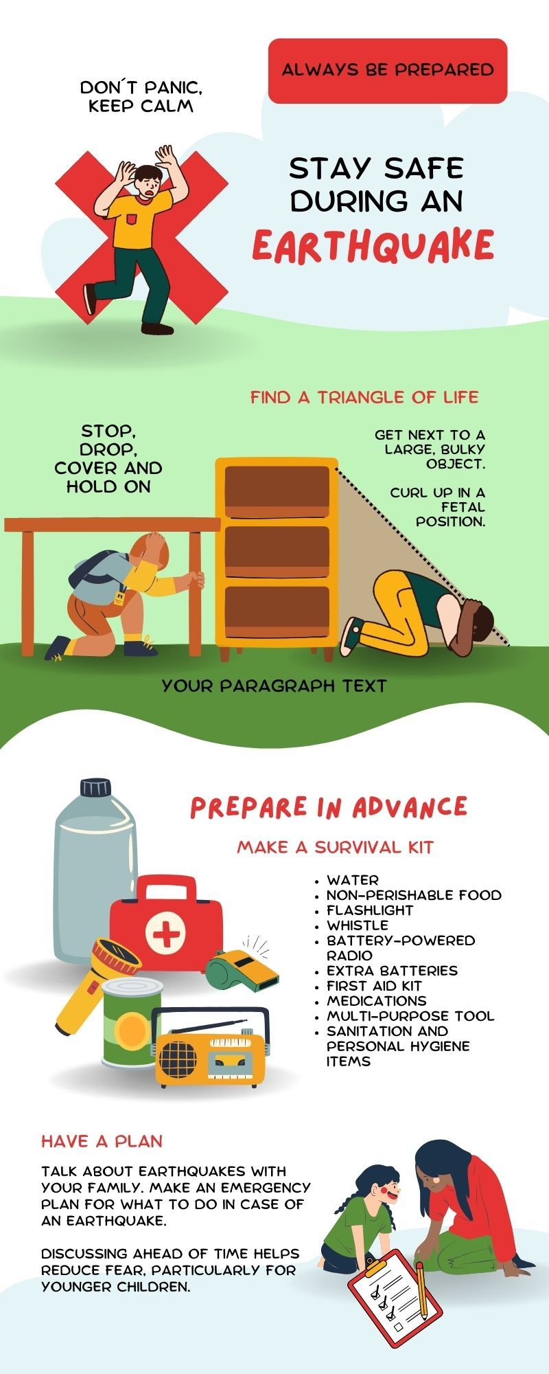 Infographic Brochure About Earthquake