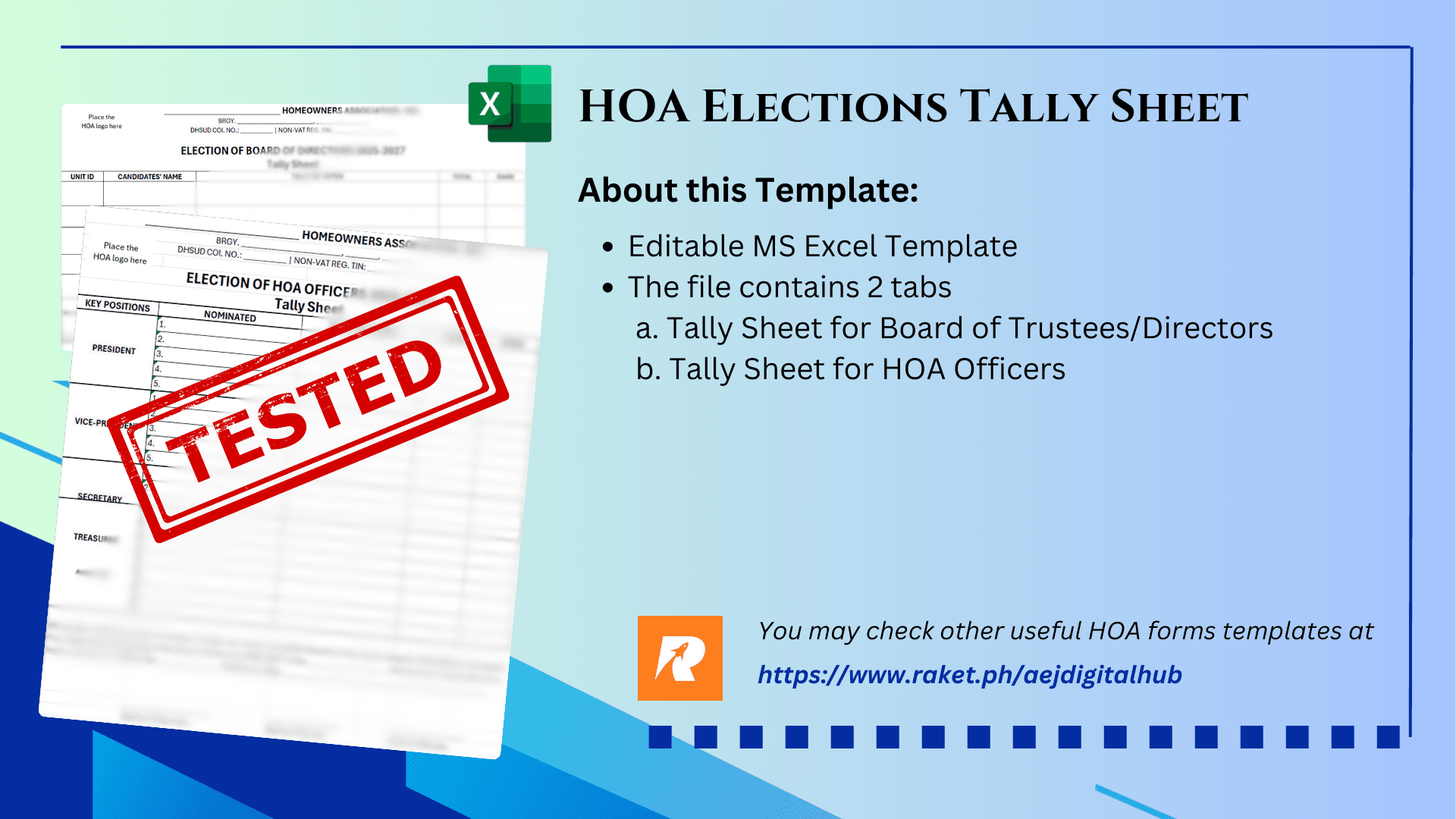 Election Tally Sheet Template