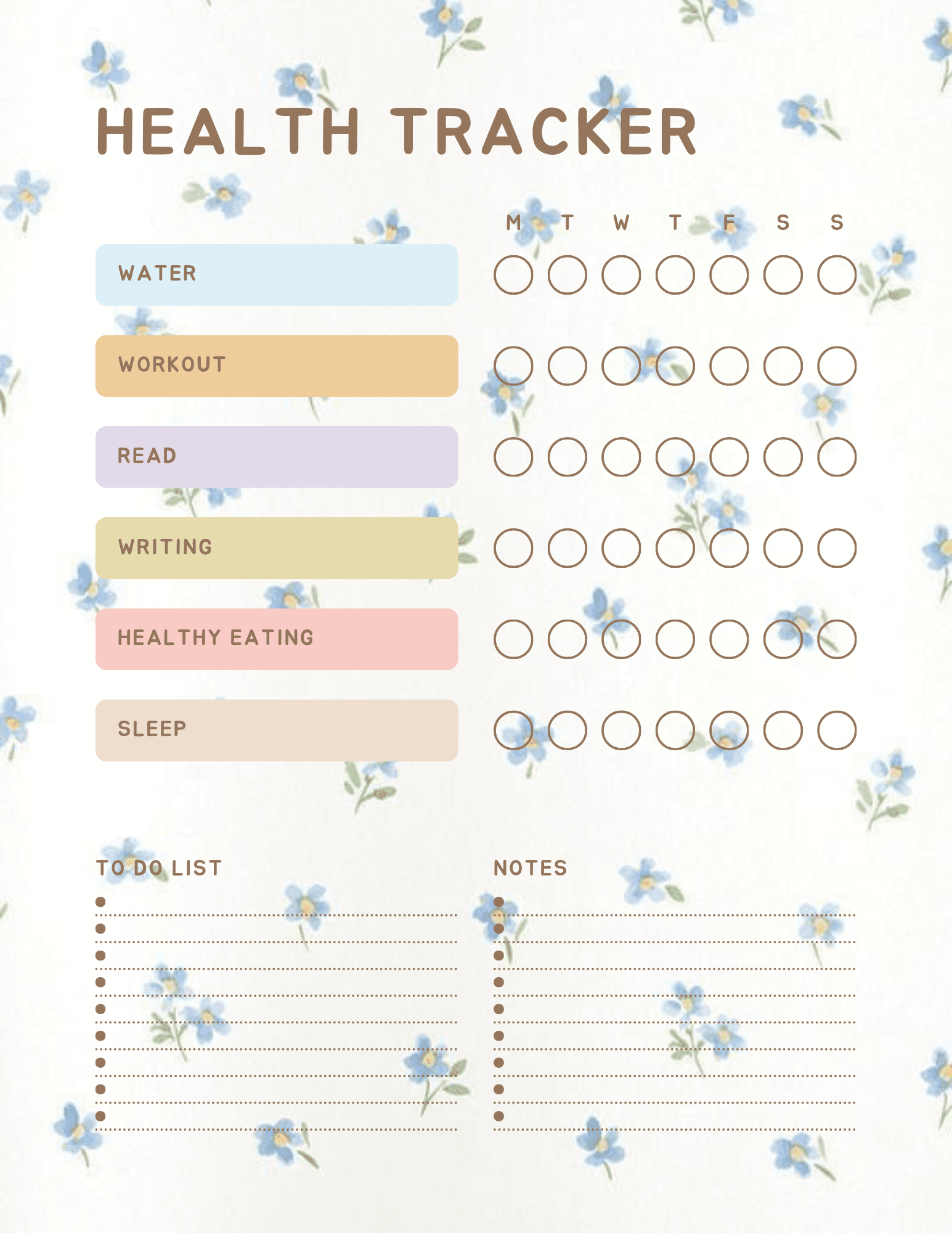 Daily Health Tracking