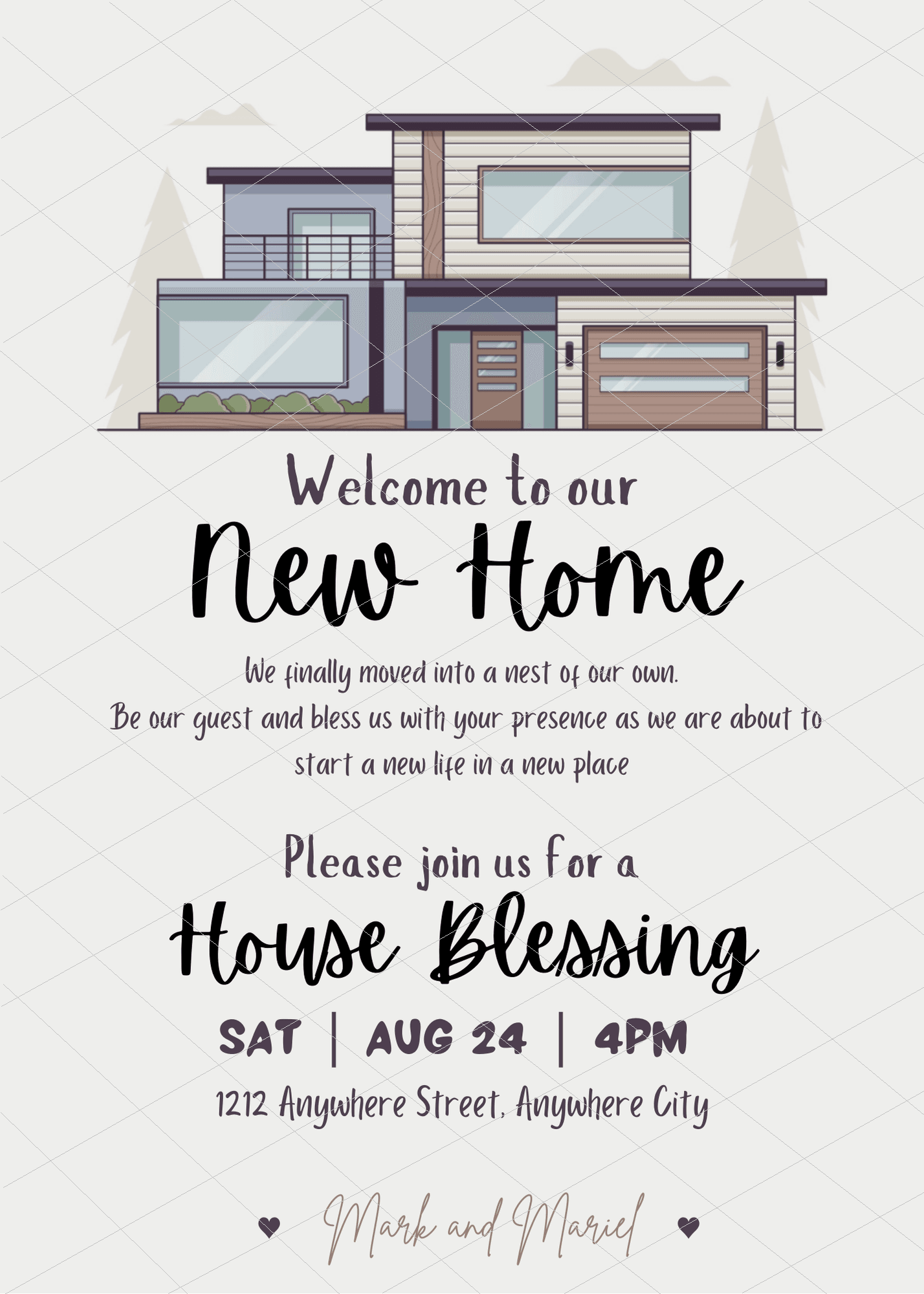 House Blessing Invitation House Warming Ceremony Invitation Card In