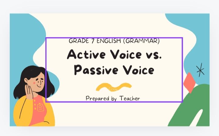 Passive Grammar Powerpoint PPT Active & Passive Voice PowerPoint