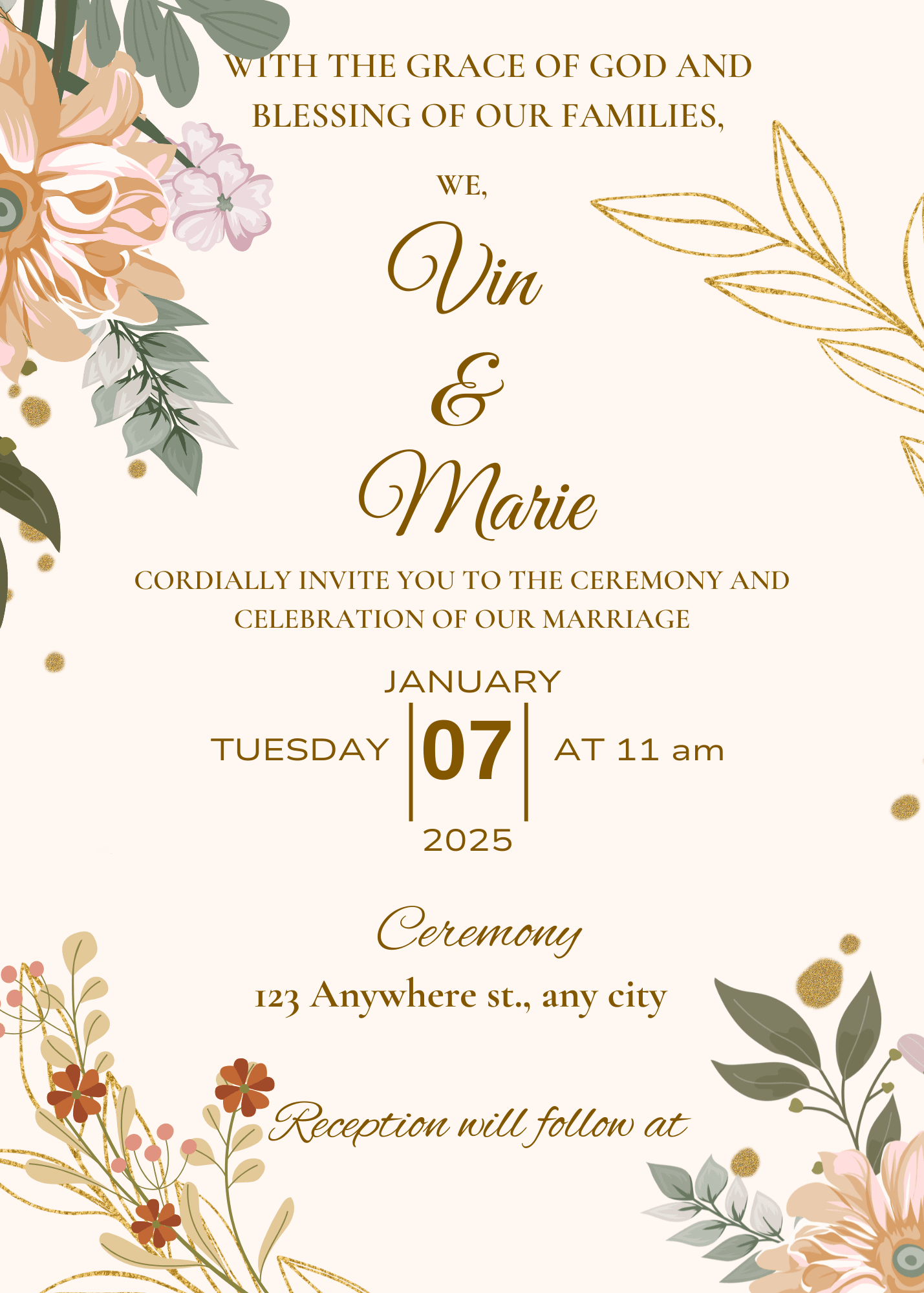 Civil Wedding Invitation Philippines