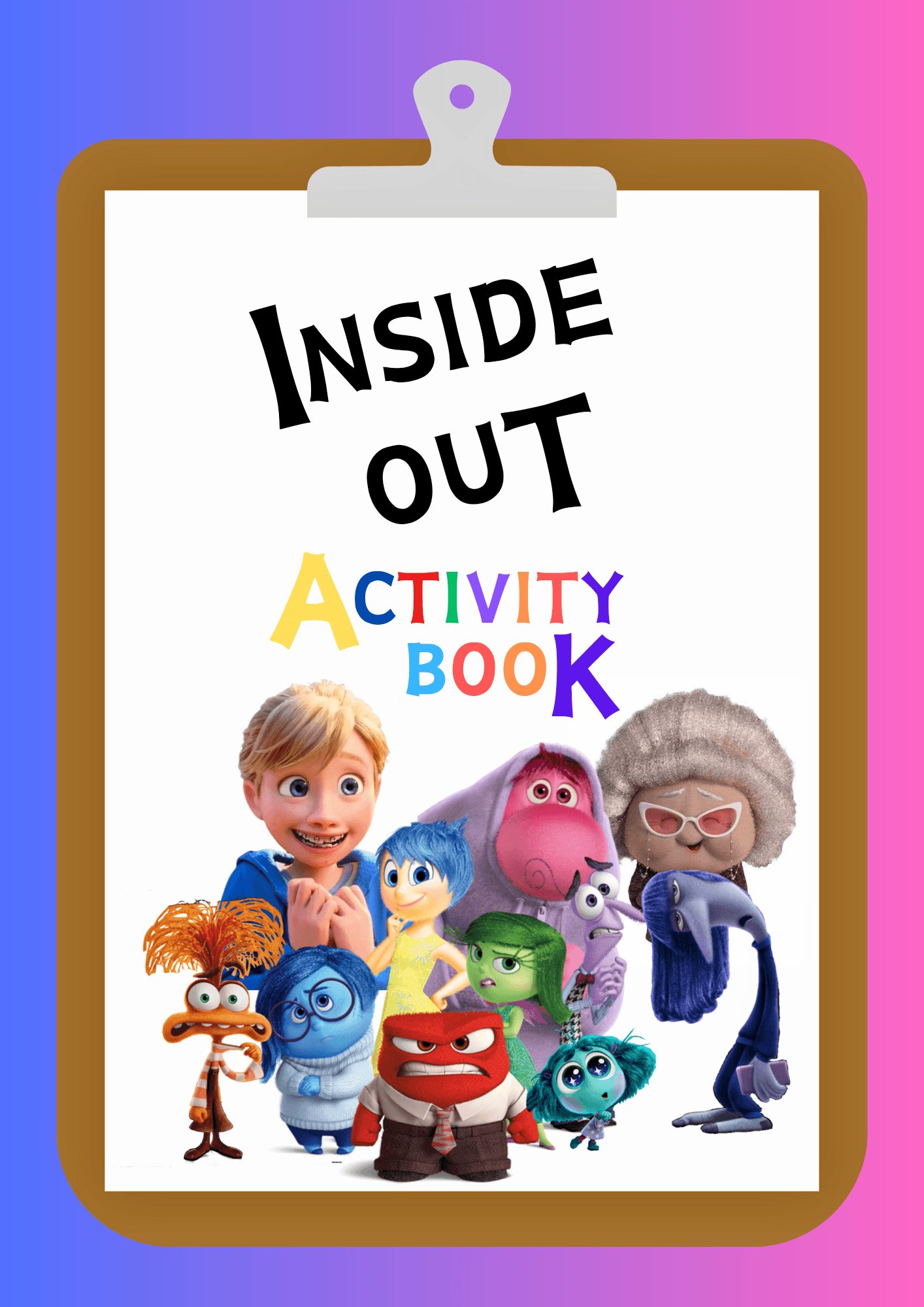 Inside Out Activities Disney • Pixar's Inside Out Activity Pages