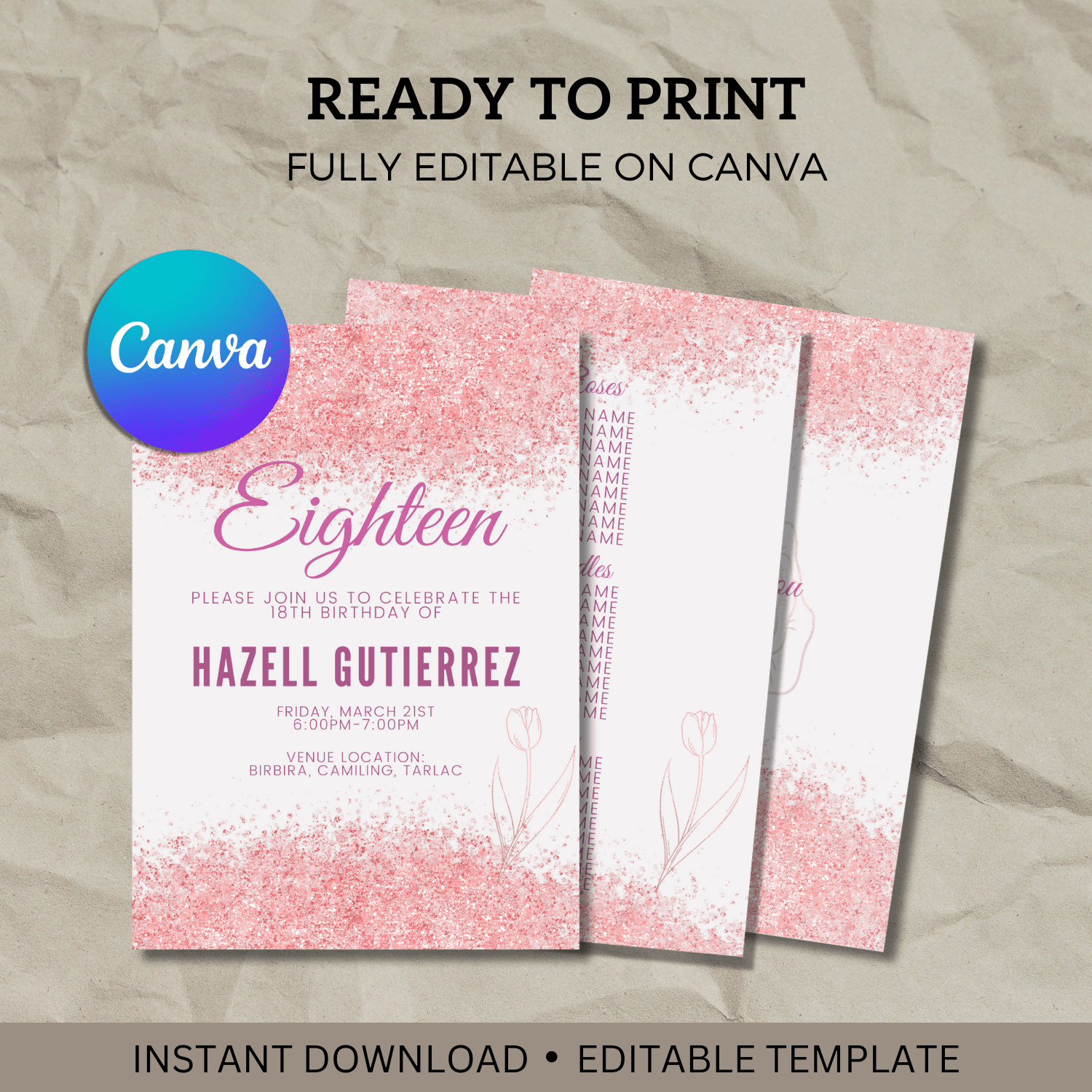 Unique 18th Birthday Invitation 18th Birthday Invitations | Send