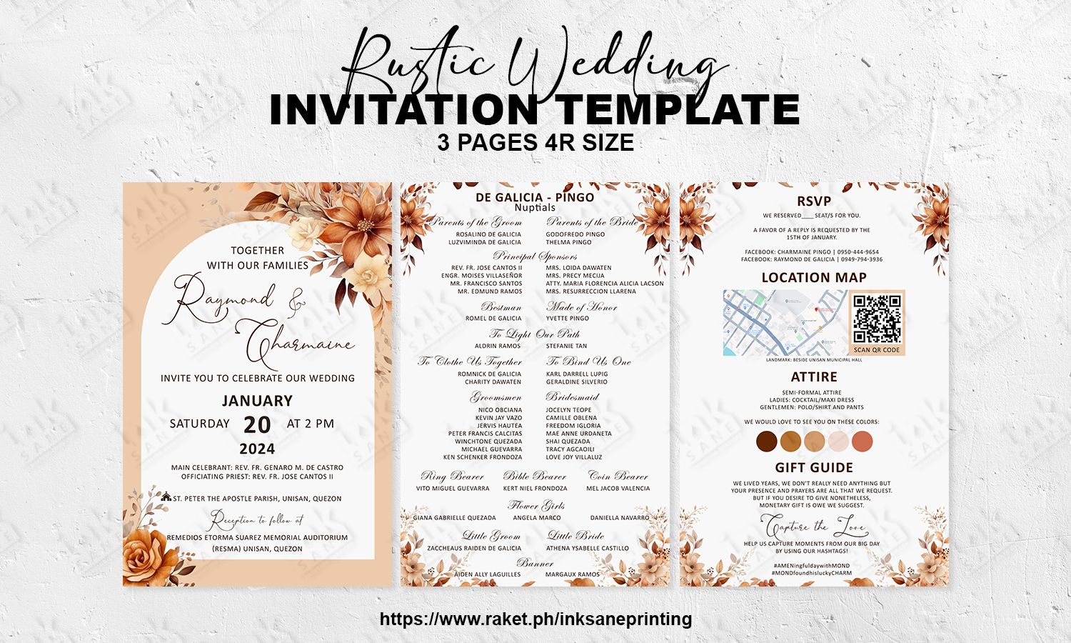 Rustic Wedding Design Template