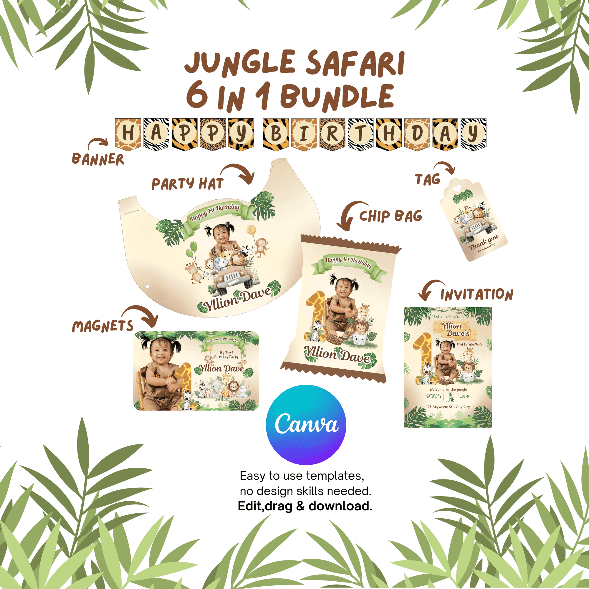 Transparent Background Safari Invitation Mom And Baby Safari Animals