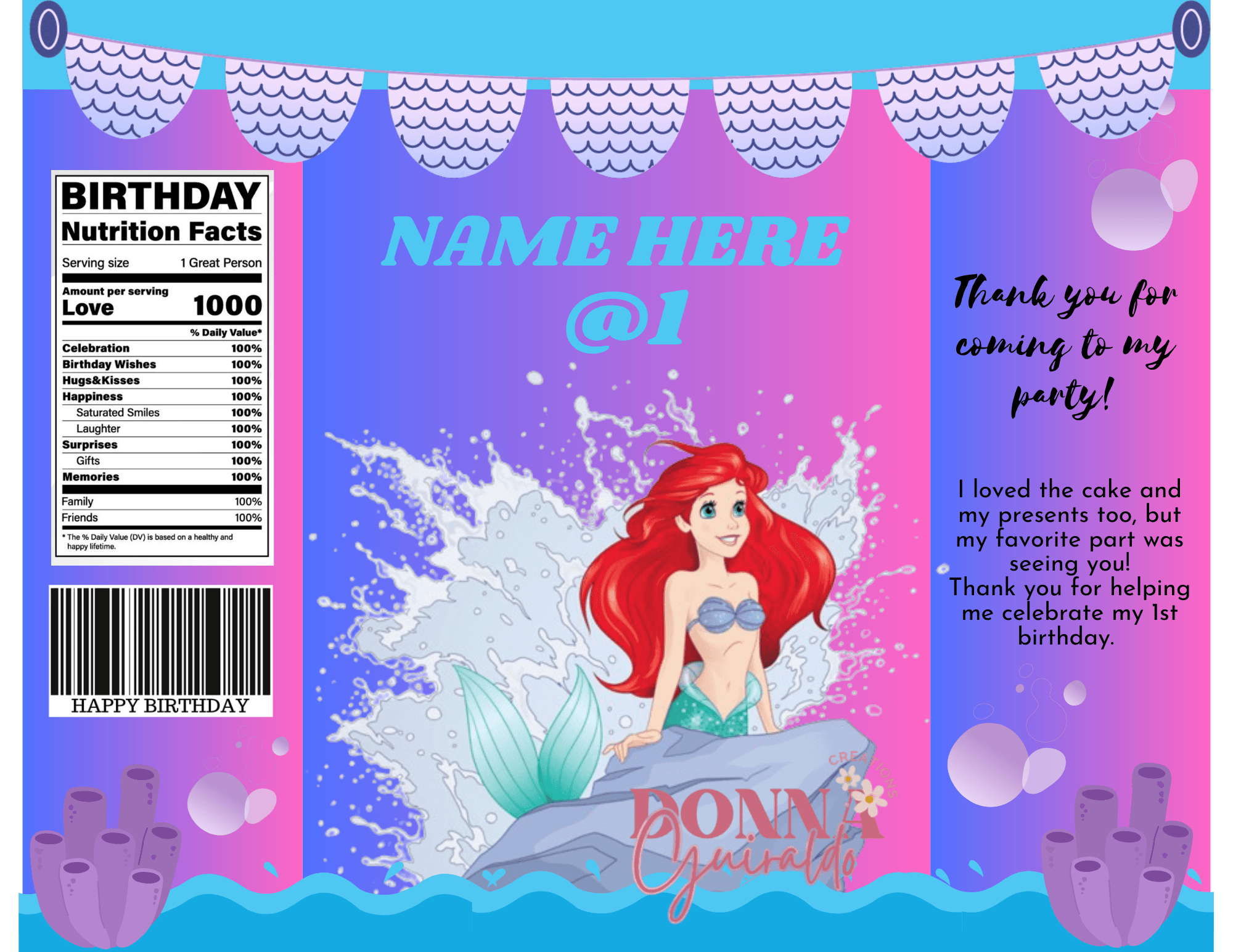 Free Download Ariel The Little Mermaid Invitations Free Printable
