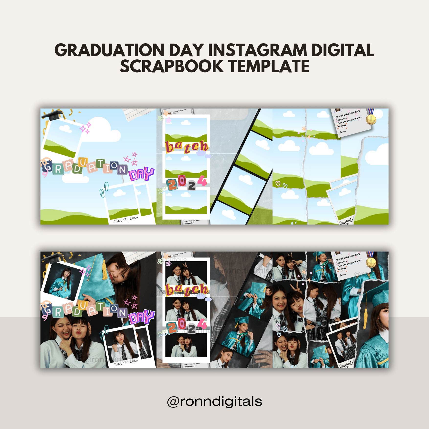 Graduation Scrapbook Templates