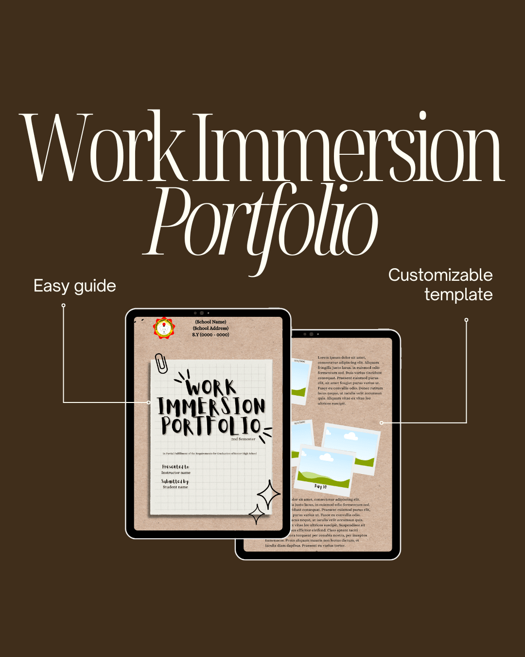 High School Portfolio Template