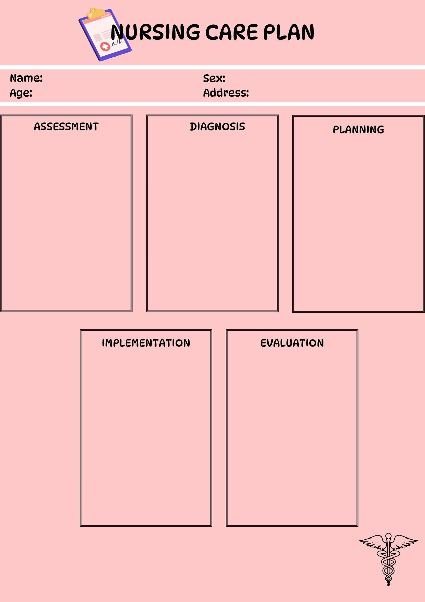 Nursing Process Template Nursing Concept Map Template Word | FREE