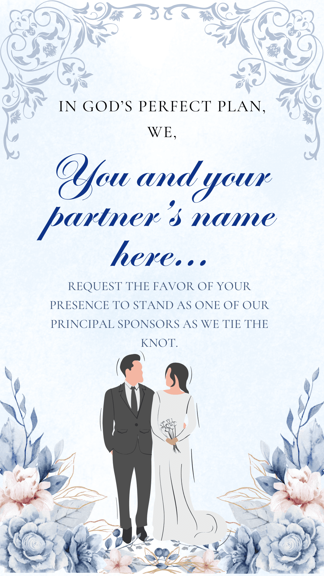 Sponsor Wedding Invitation