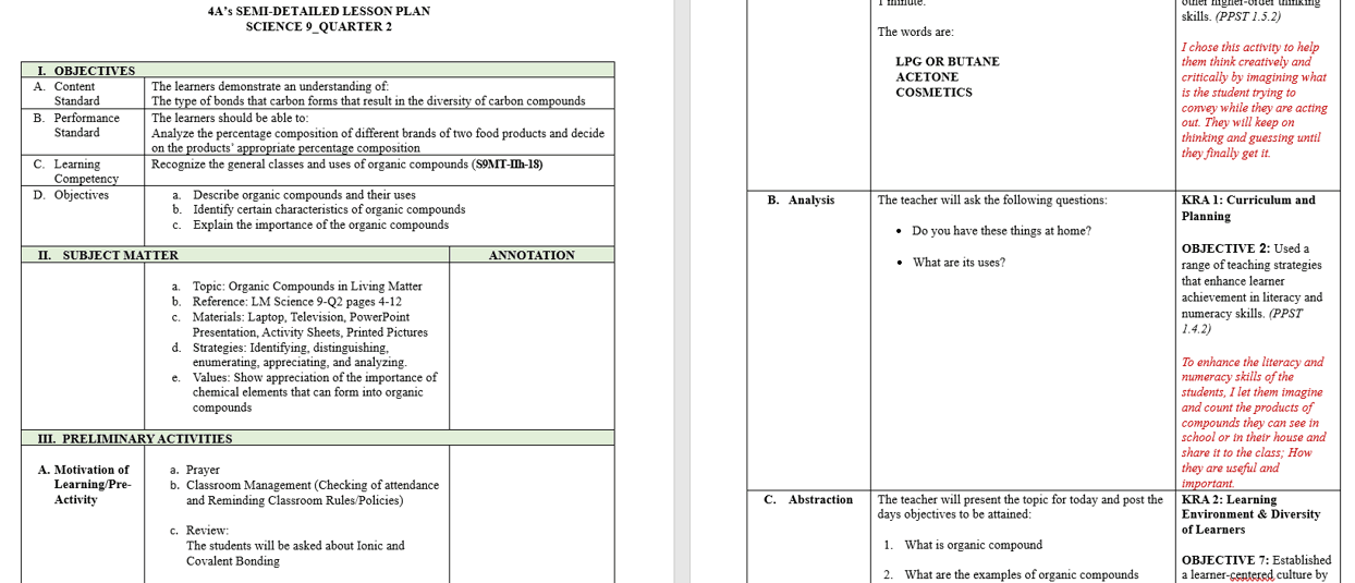 Semi Detailed Lesson Plan In Science Lesson Plan