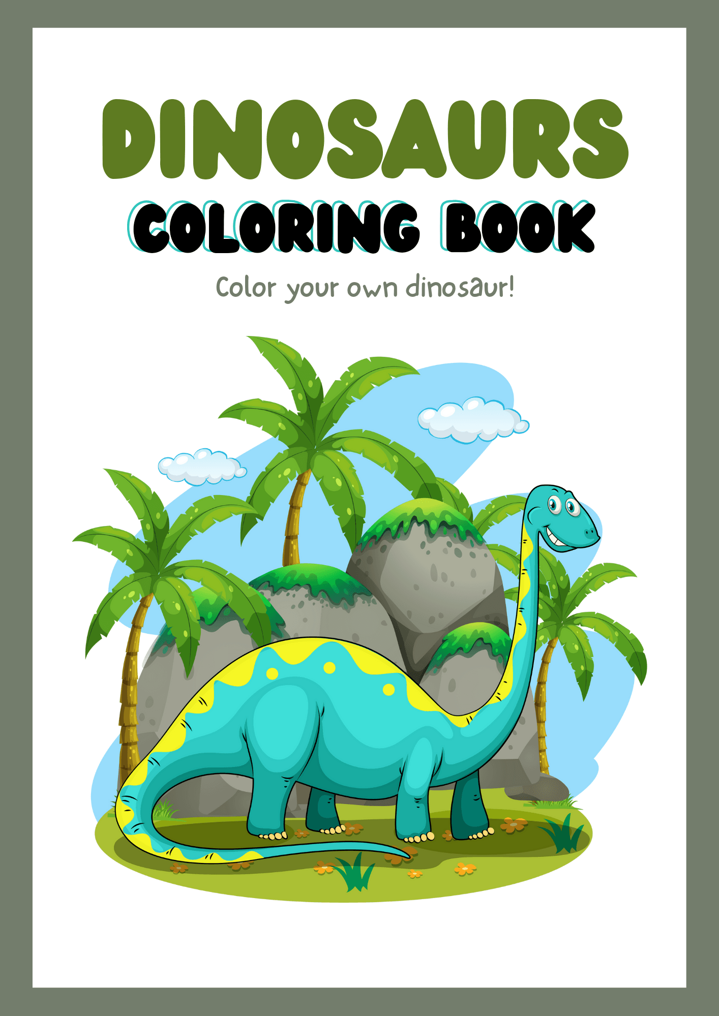 Dinosaur Coloring Book Pdf