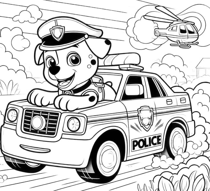 chase coloring book