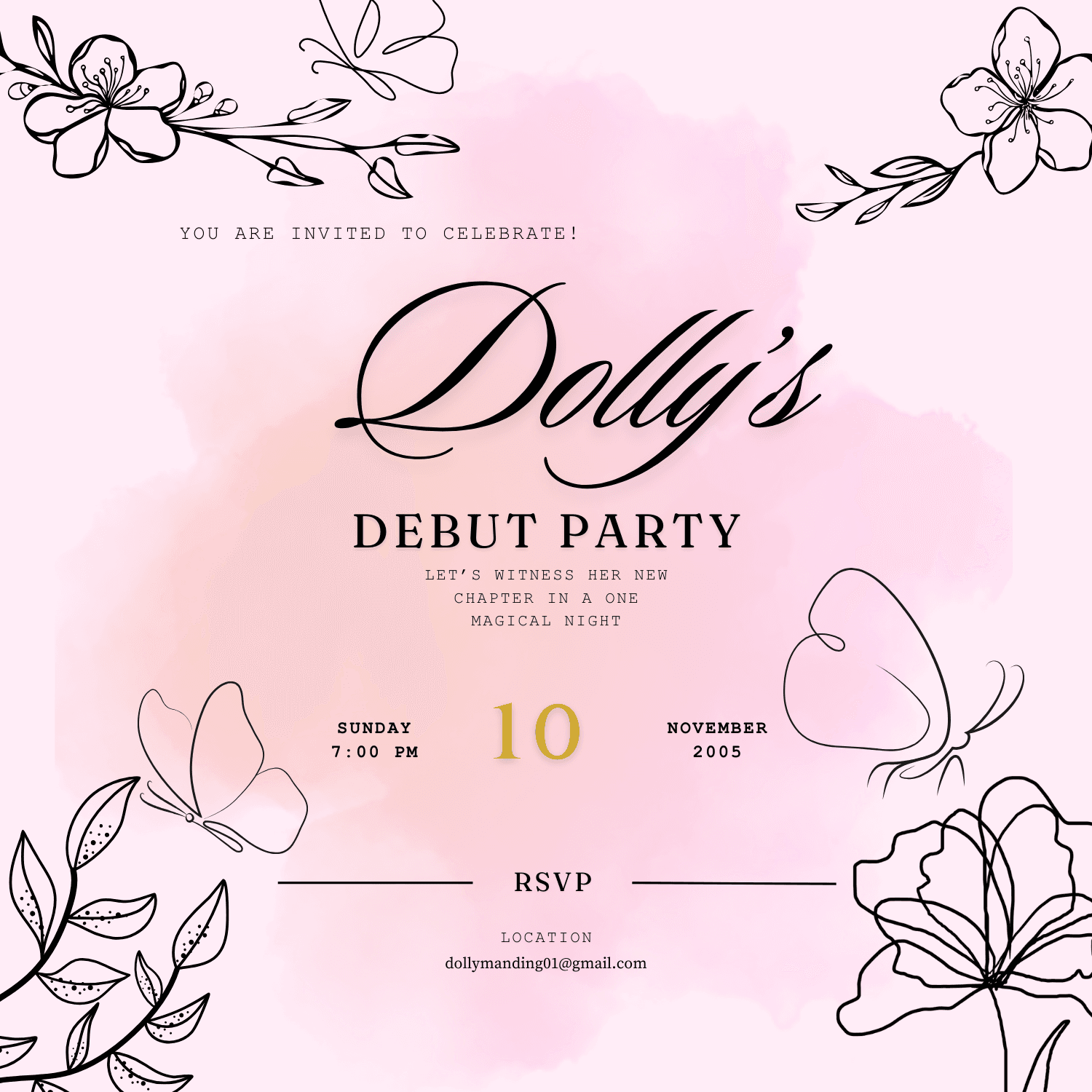 Invitation Card Ideas For Debut - Infoupdate.org