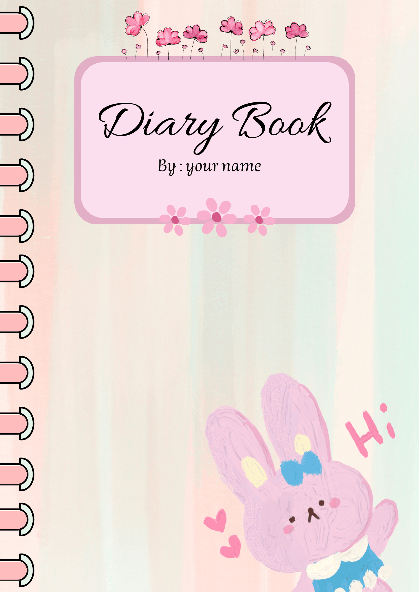 Diary Cover Ideas Cute