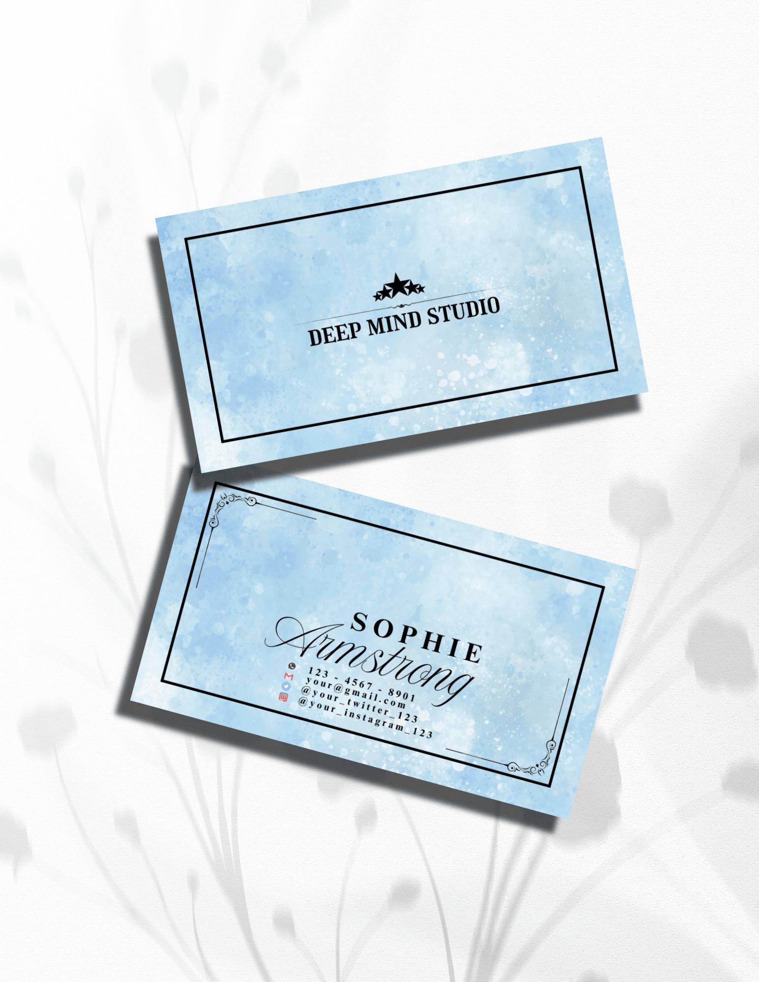Personal Calling Cards Templates Editable Modern Company Business Card