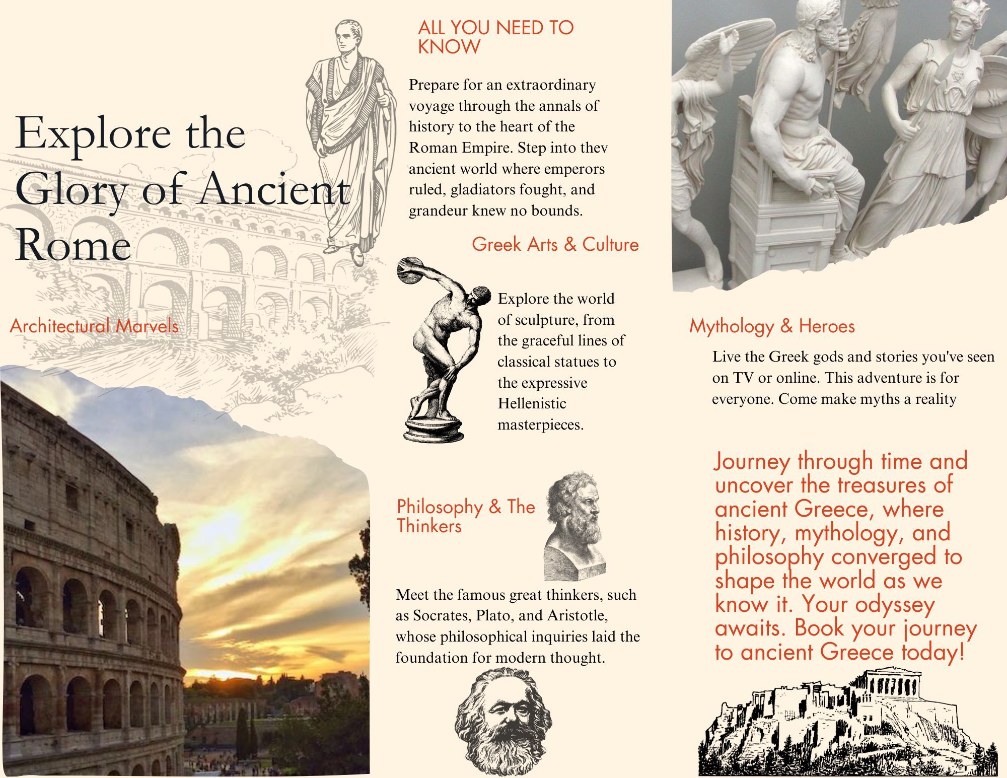 Make Ancient Rome Brochure The Best Of Italy's Capital: Rome | PPT