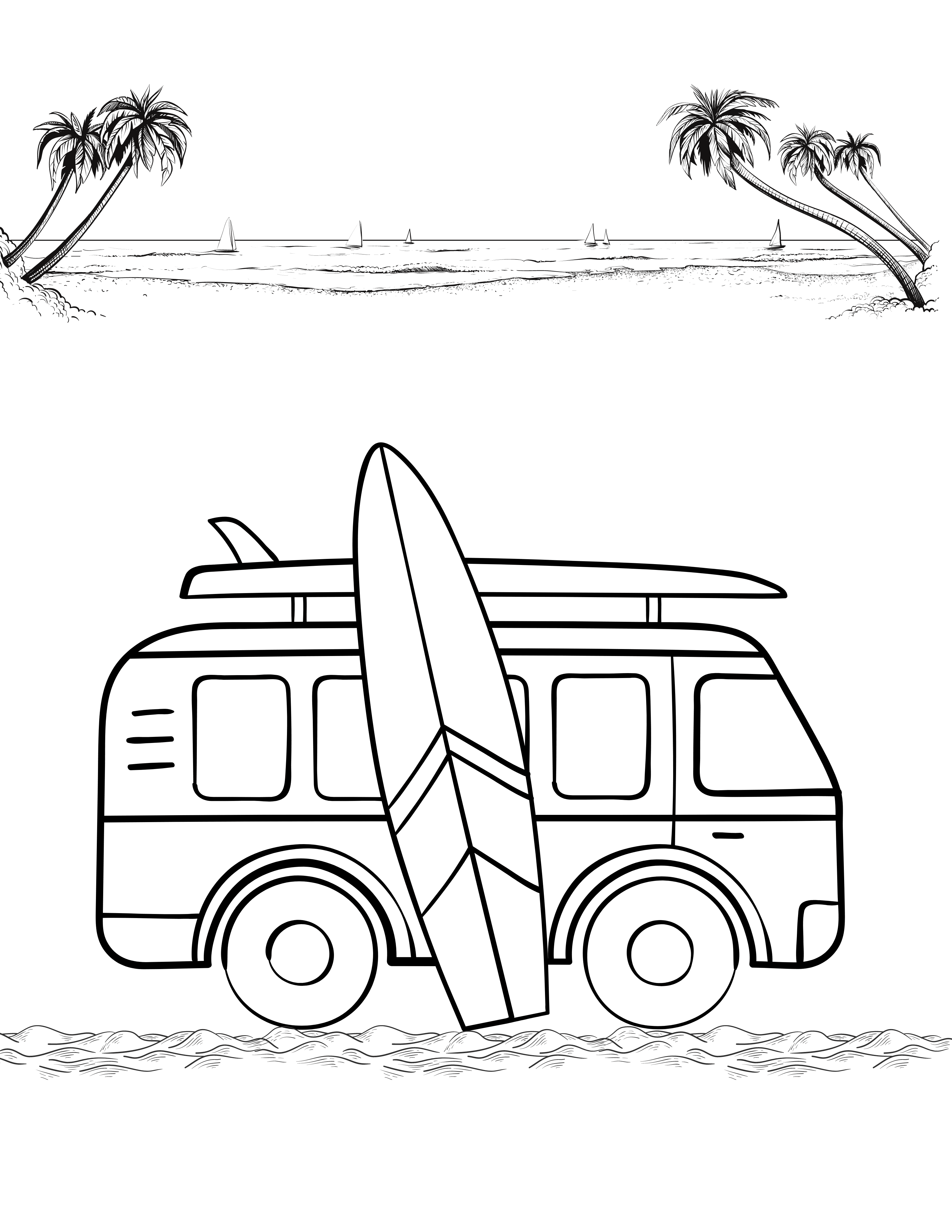 land air and water coloring pages