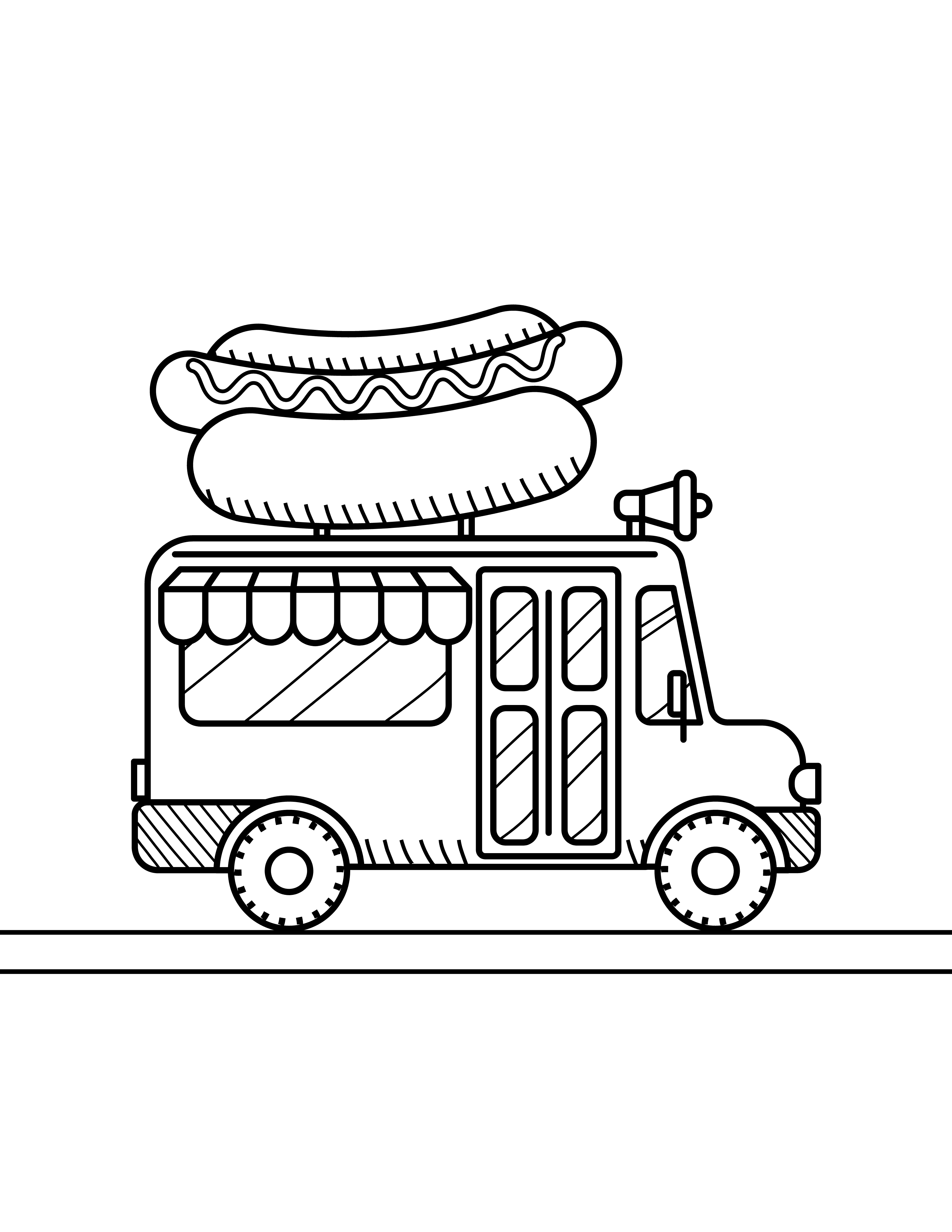 water truck coloring page
