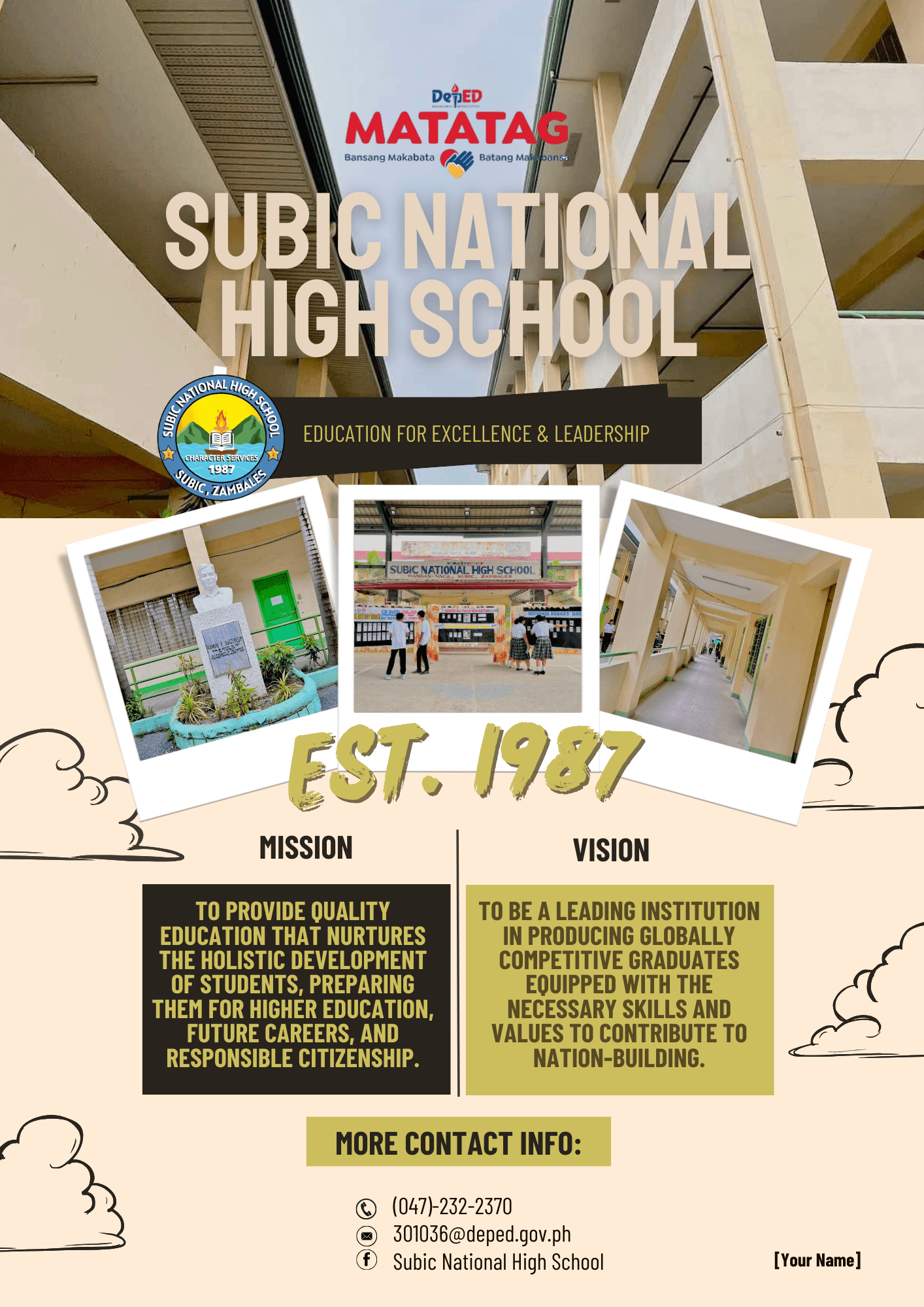 Subic National High School Logo