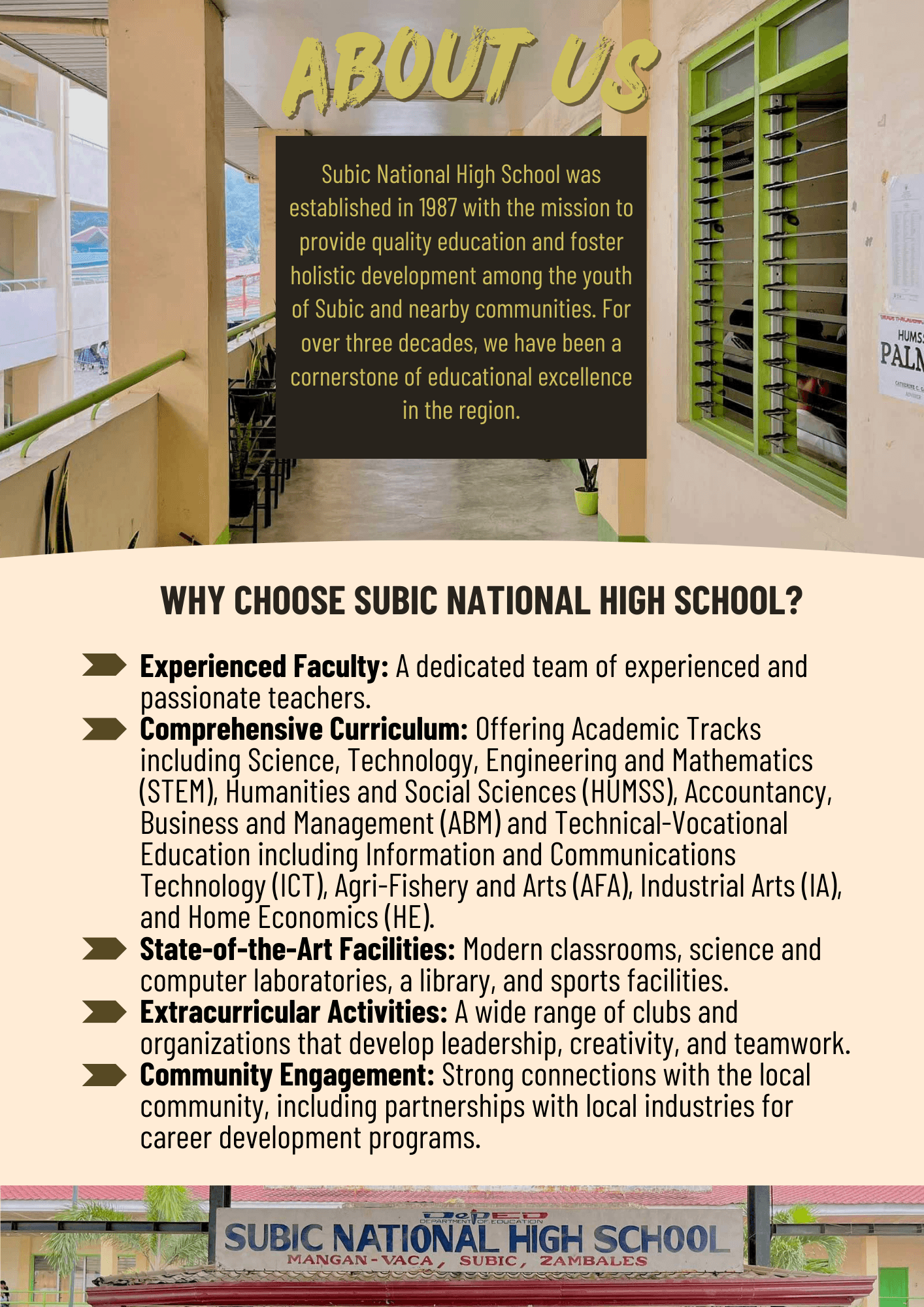 Subic National High School Logo